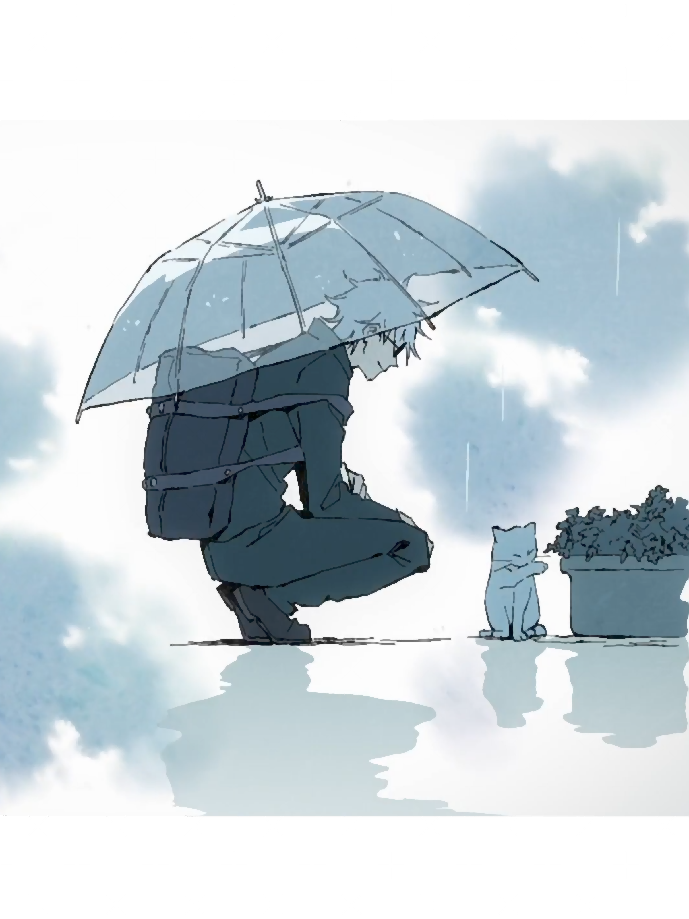 Gojo and cat | Inspire Uplift