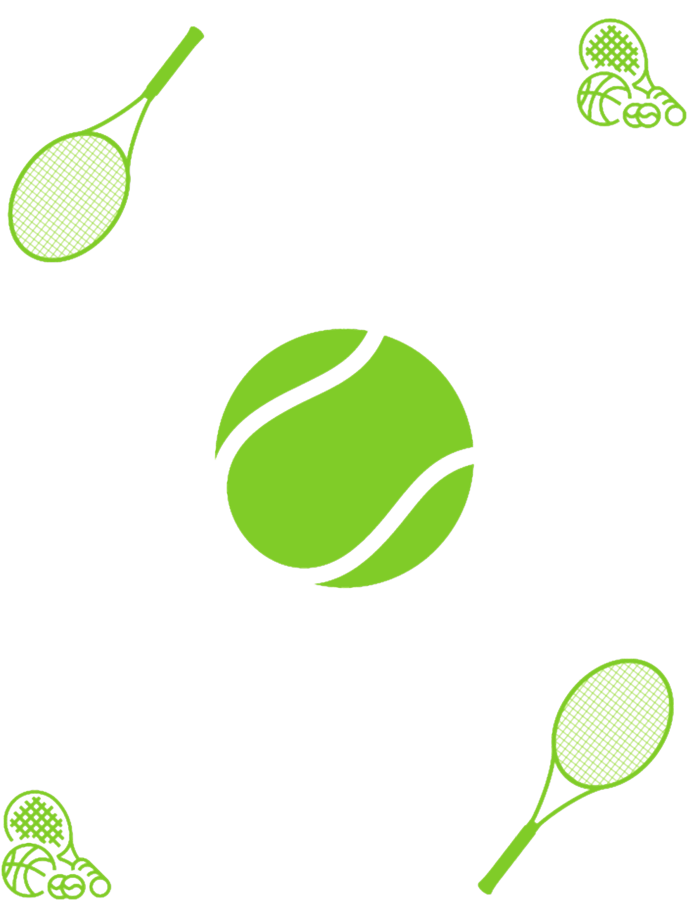 Tennis Racket Green - Inspire Uplift