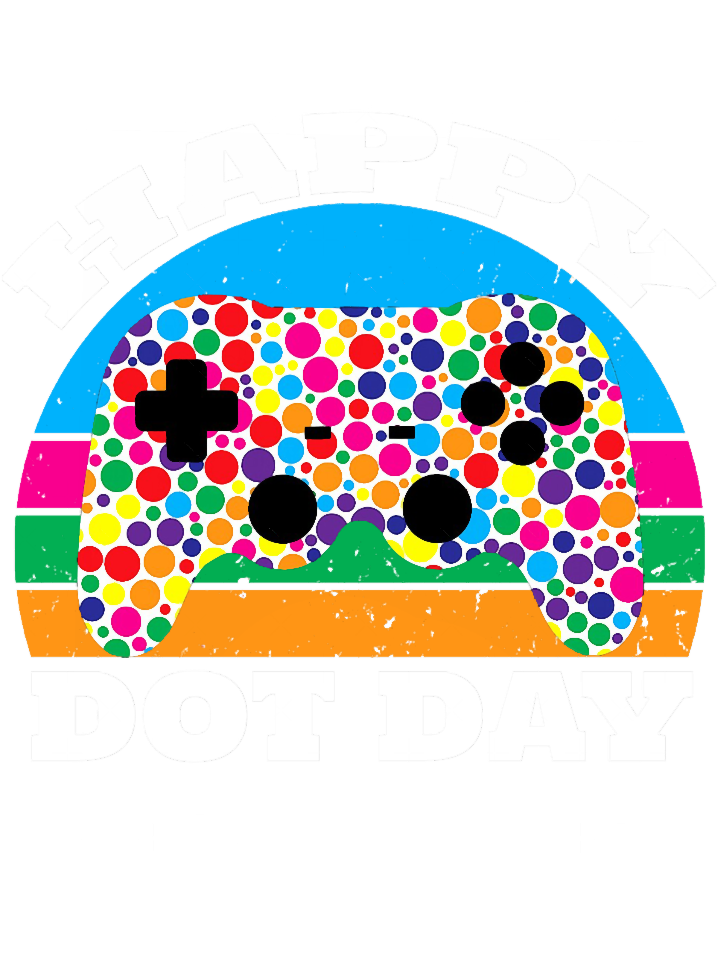 colorful polka dot game controller international dot day Cla | Inspire ...