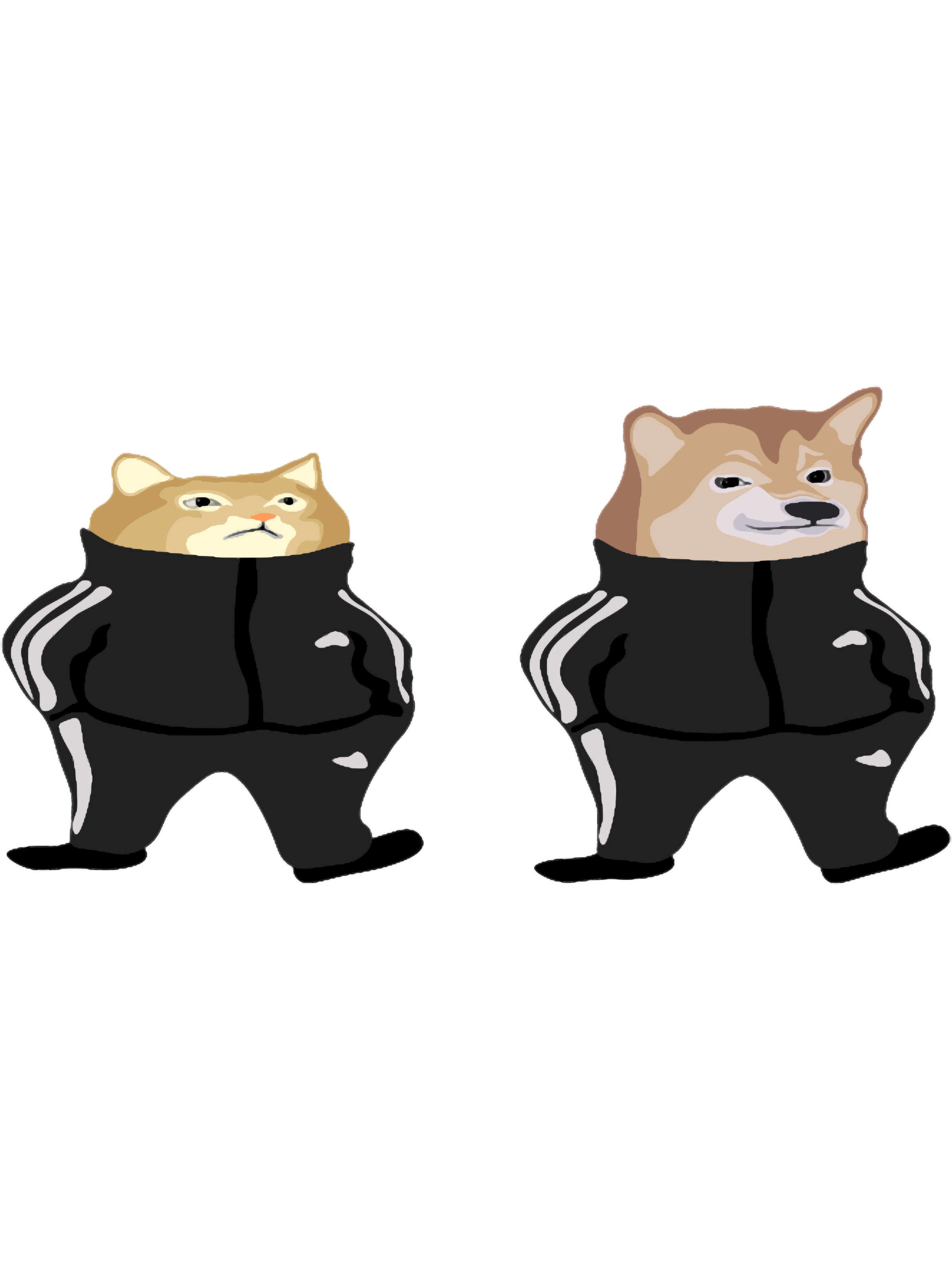 Cheems and Cat Friend - Inspire Uplift