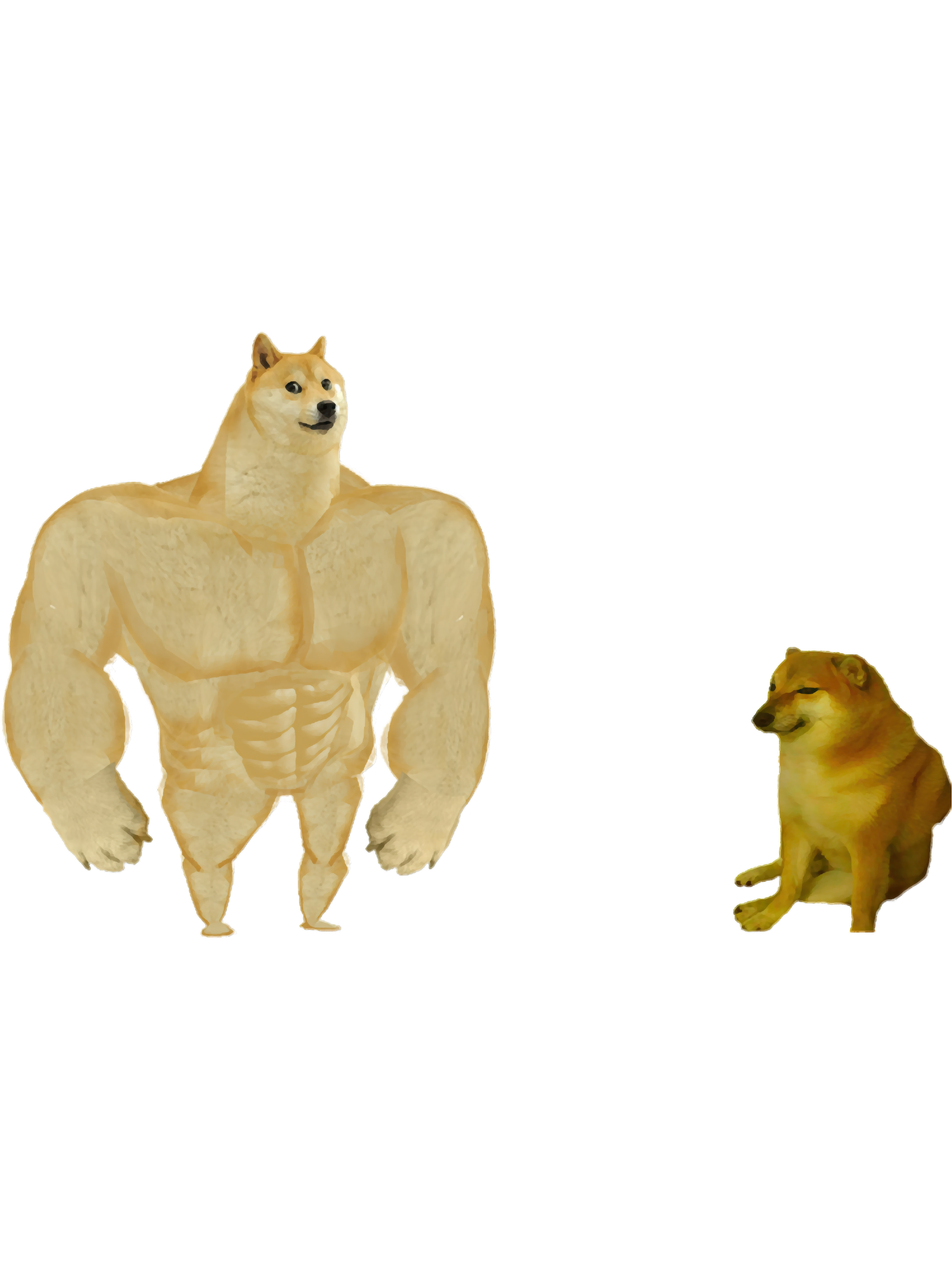 Swole Doge vs. Cheems - Inspire Uplift