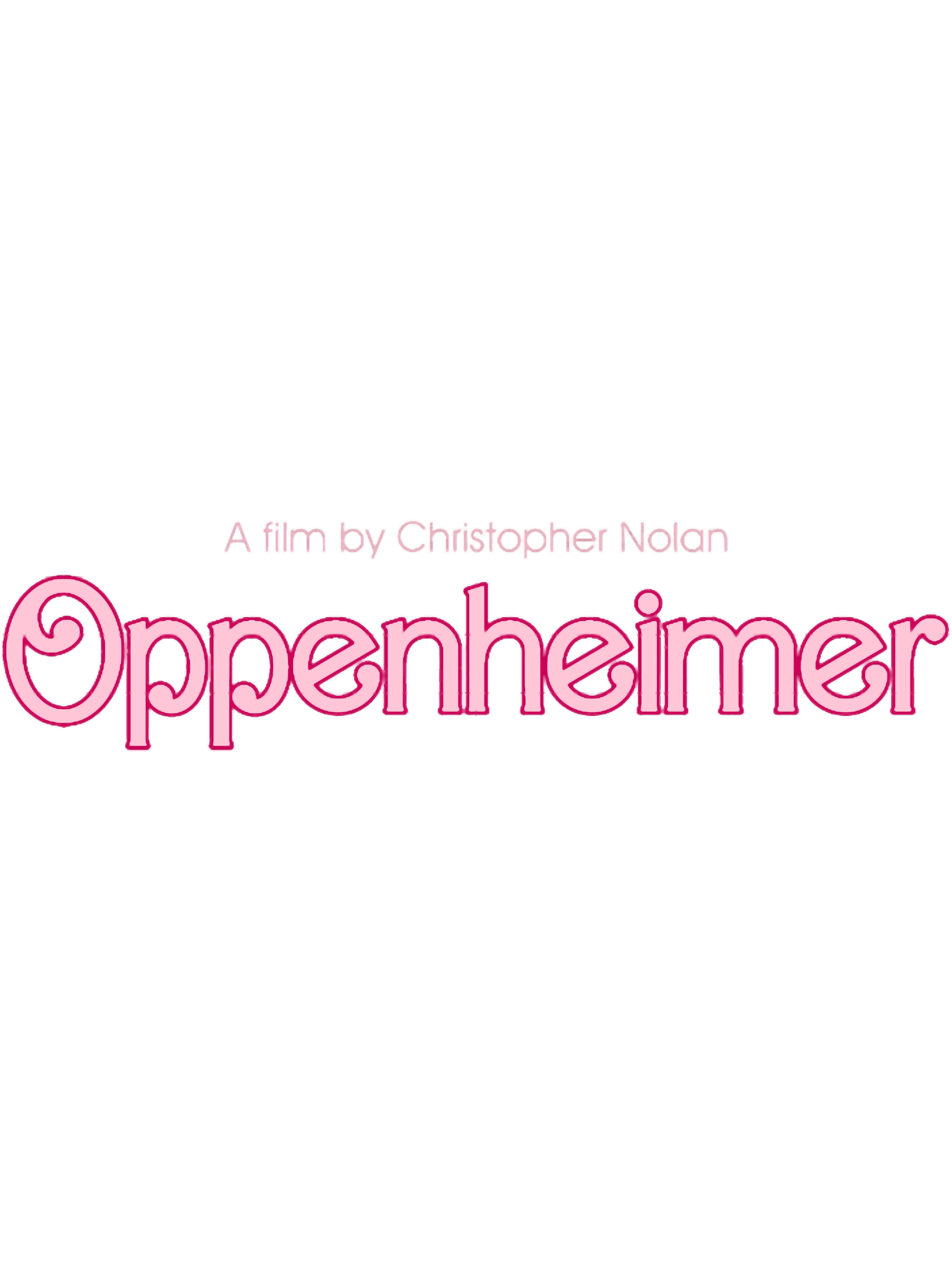 A film by Christopher Nolan Oppenheimer (Barbie Movie Font) | Inspire ...