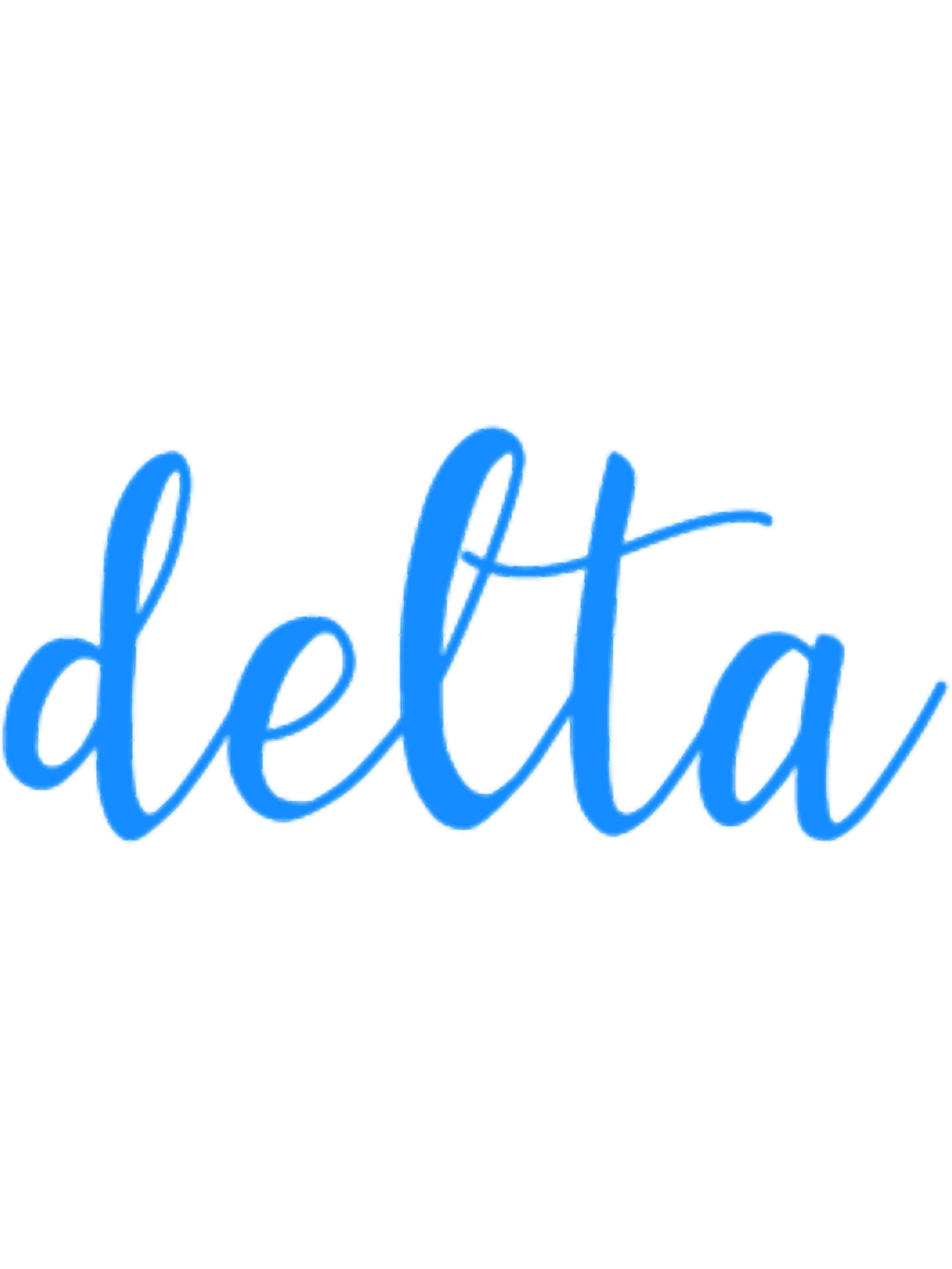 Blue Calligraphy Delta | Inspire Uplift