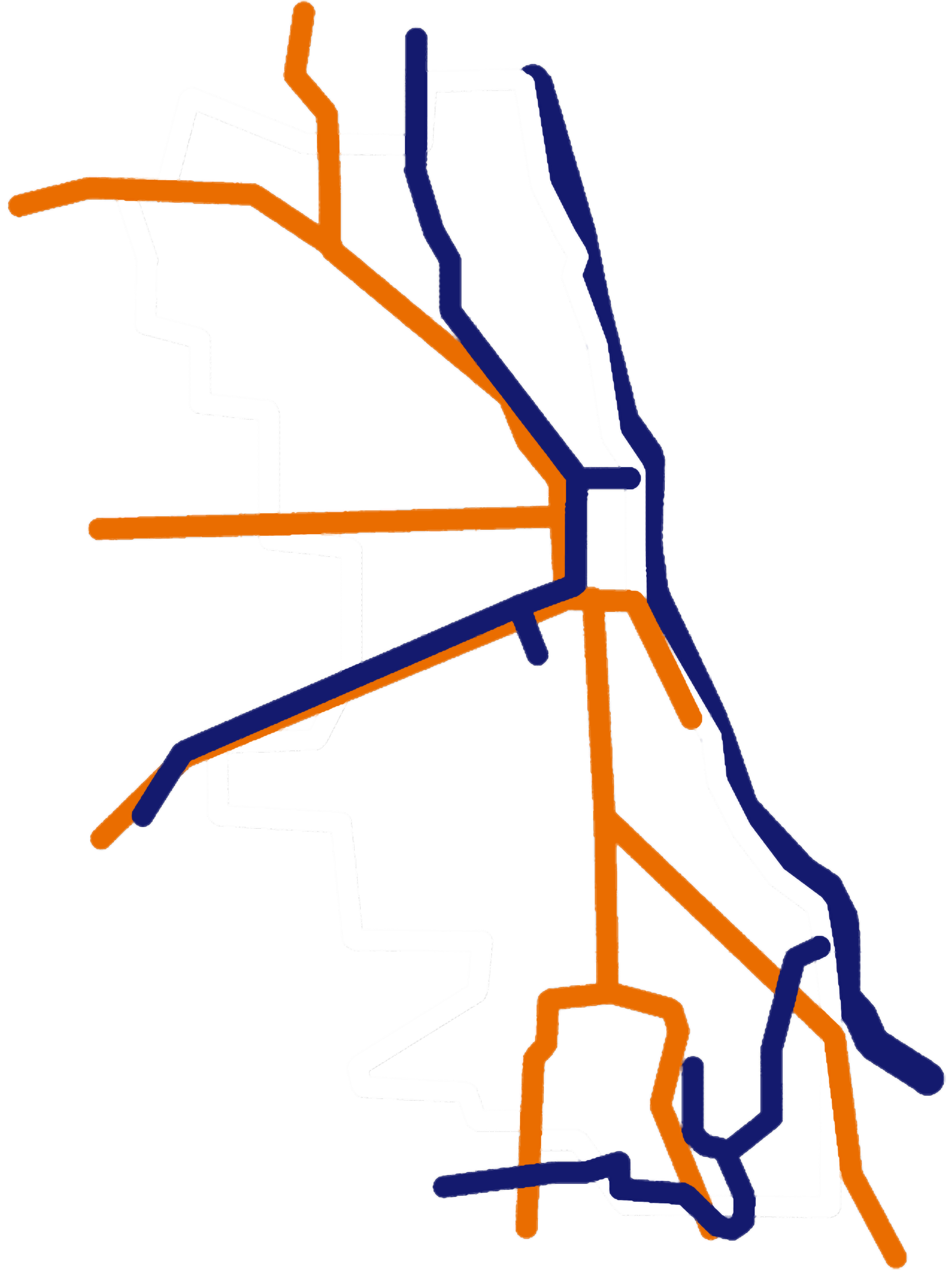 Chicago Map Abstract Bears Colors - Inspire Uplift