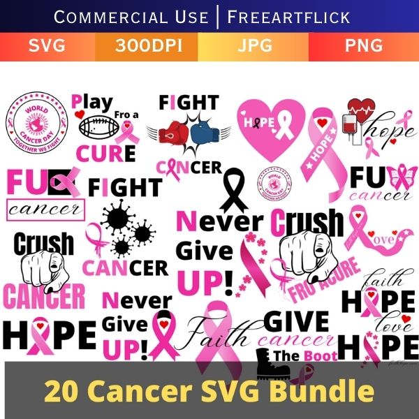cancer svg bundle - Inspire Uplift