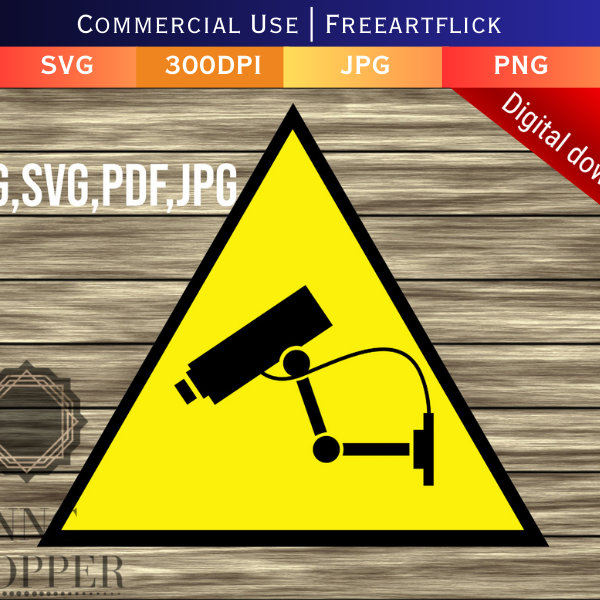 CCTV Camera SVG Cutting Files, Security Sign PNG, CCTV Svg, | Inspire ...