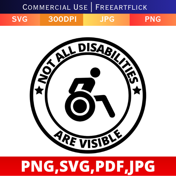 Not All Disabilities Are Visible svg, Window Sticker, Car De | Inspire ...