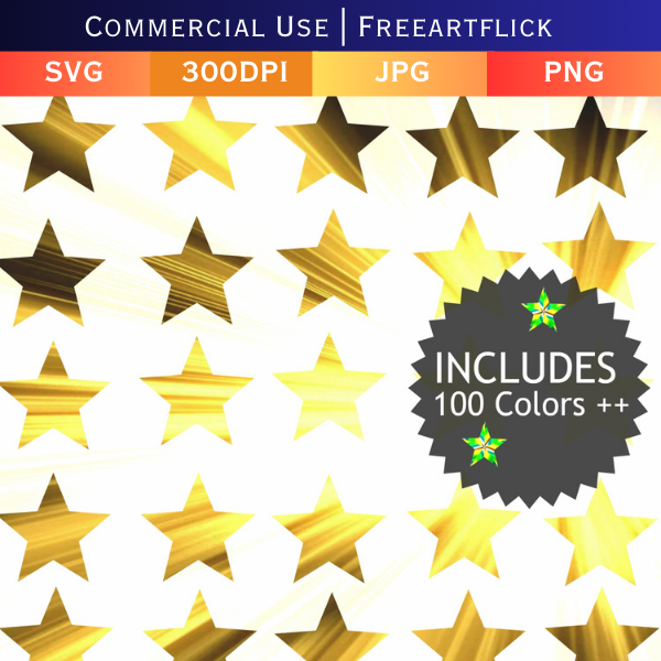 Multi Colored Stars Clipart, 3D Clip Art, Vector Clipart, Di | Inspire ...
