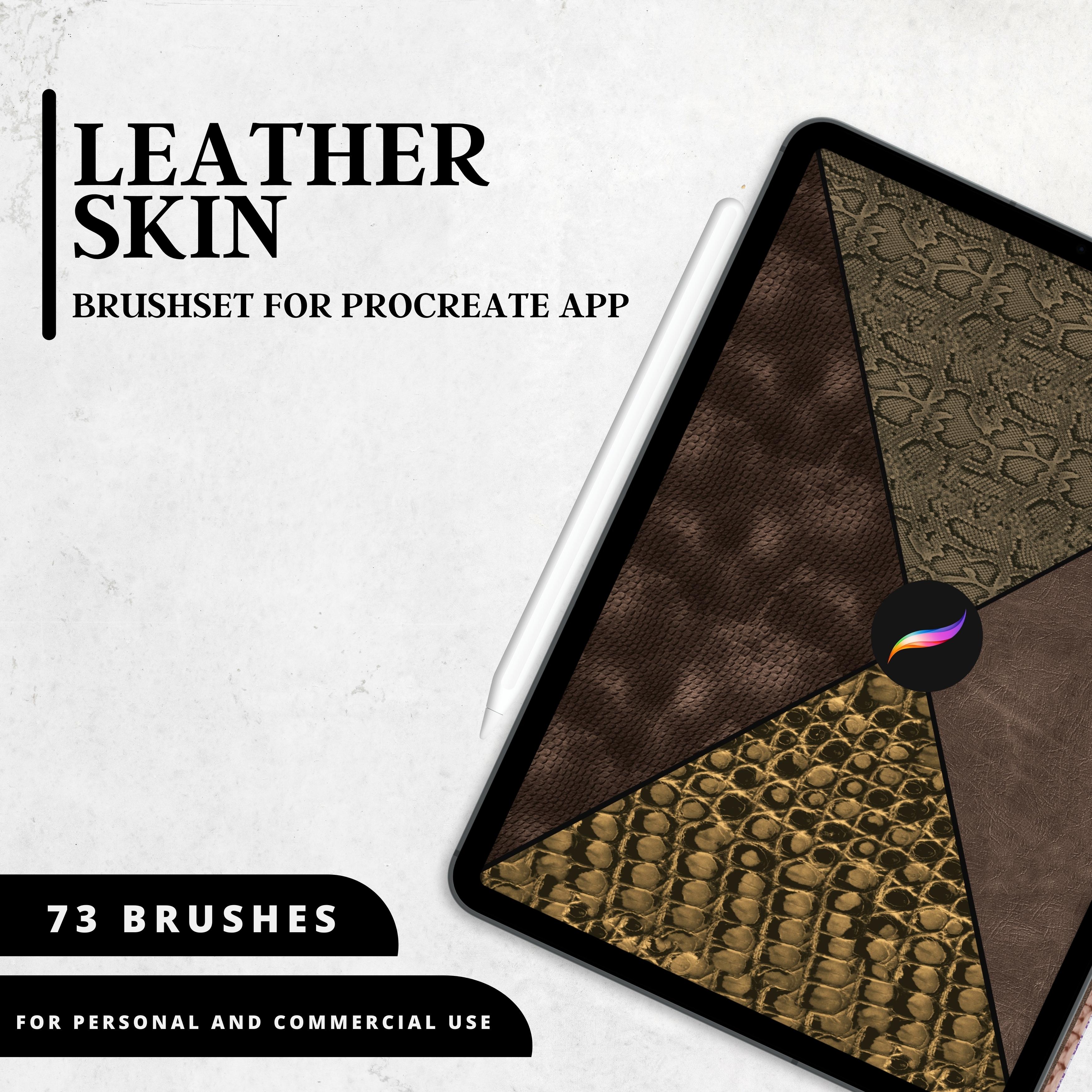 73 Brushes for Procreate Leather&Skin Texture brush | Inspire Uplift