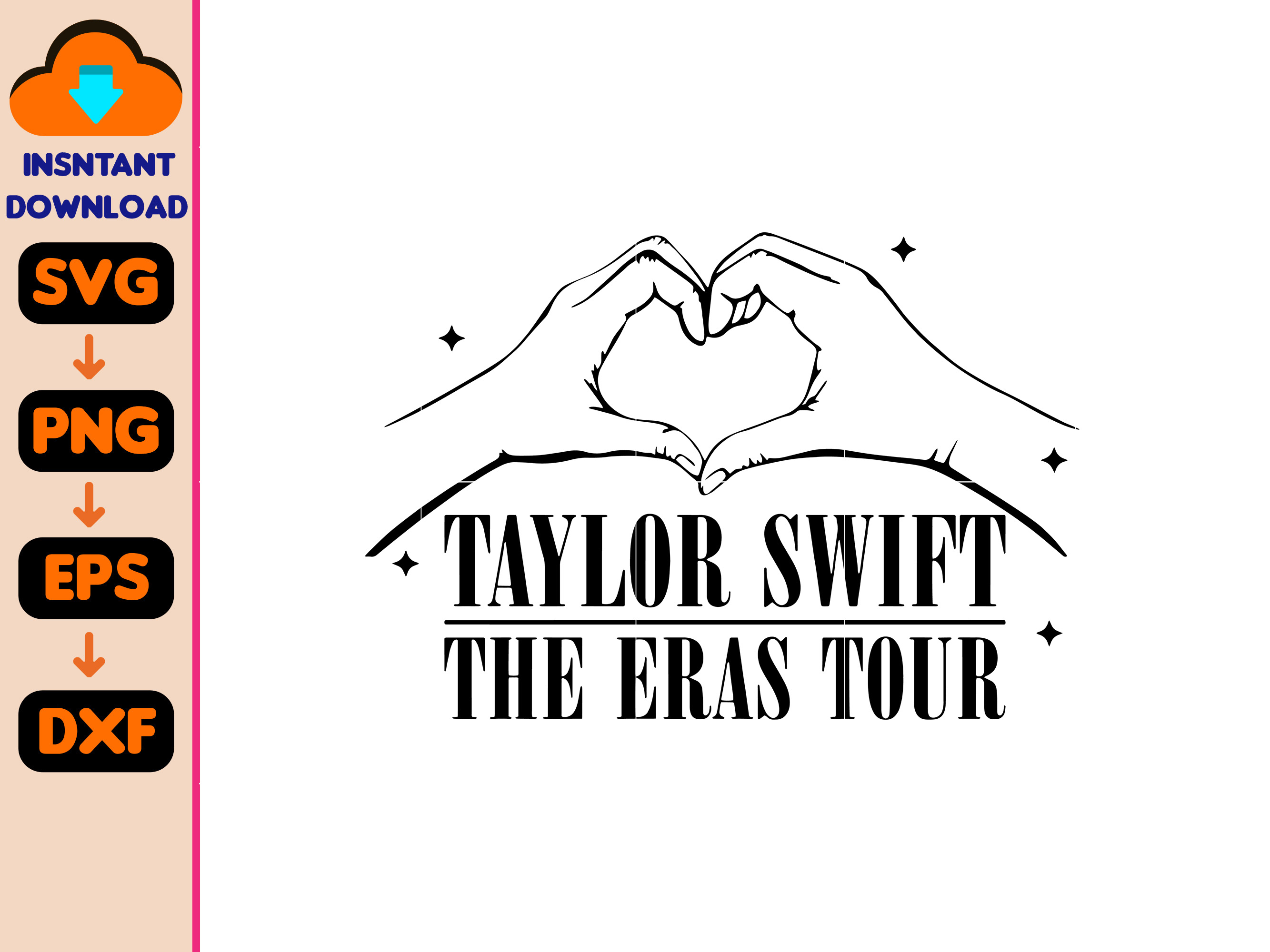 Taylor's Version Svg, Taylor's Hand Heart Sign Svg, The Eras - Inspire ...