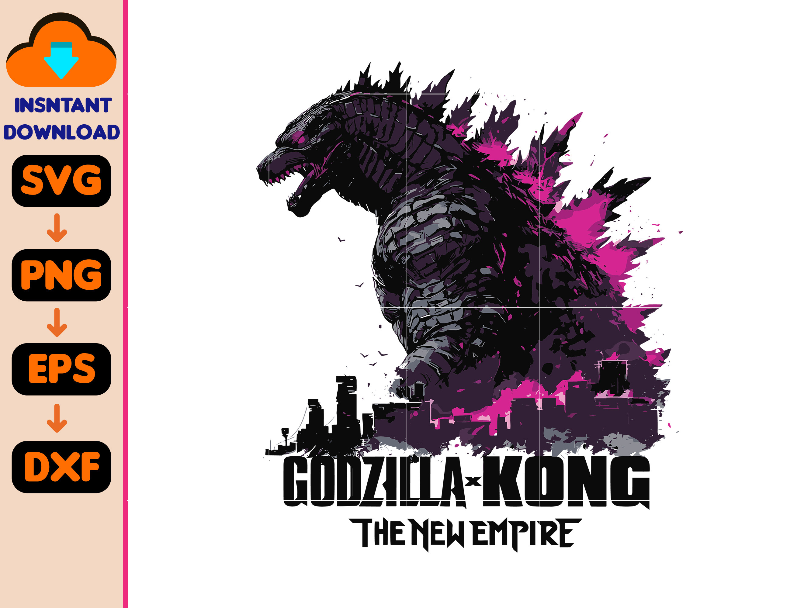 Godzilla X Kong The New Empire 2024 Svg, Godzilla X Kong Svg - Inspire ...