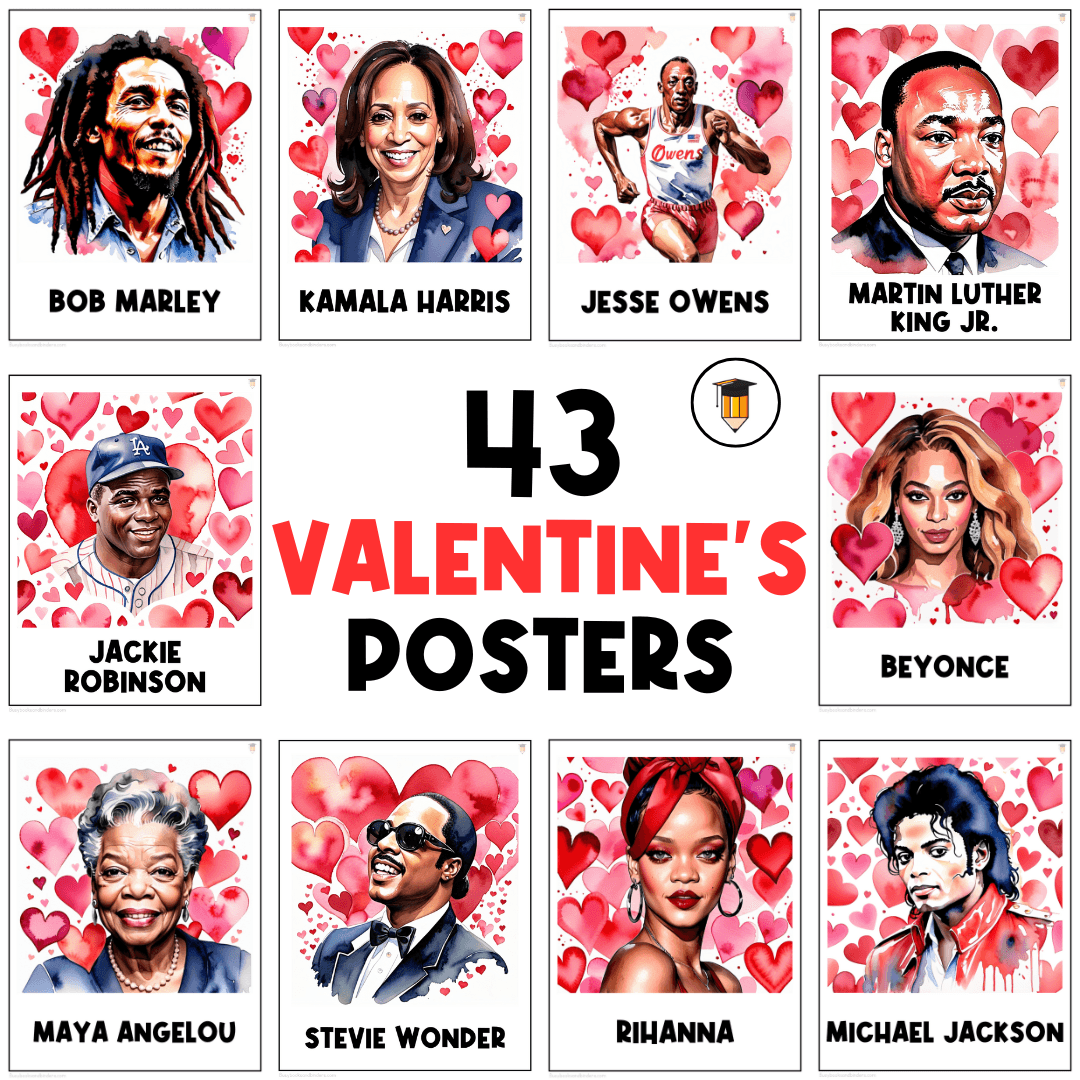 Black History Valentines Day Posters | Black History Bulleti | Inspire ...