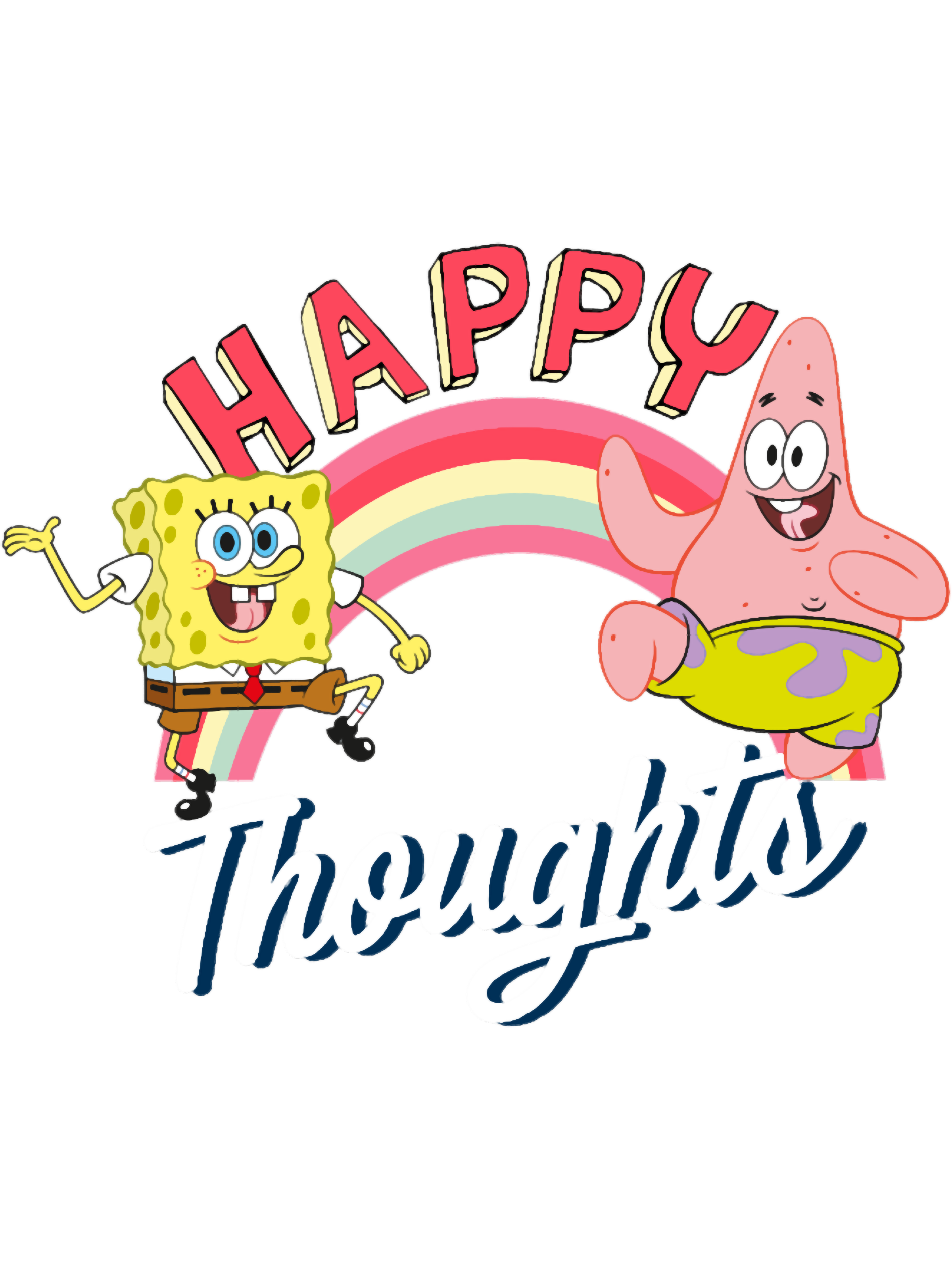 SpongeBob SquarePants And Patrick Happy Thoughts | Inspire Uplift