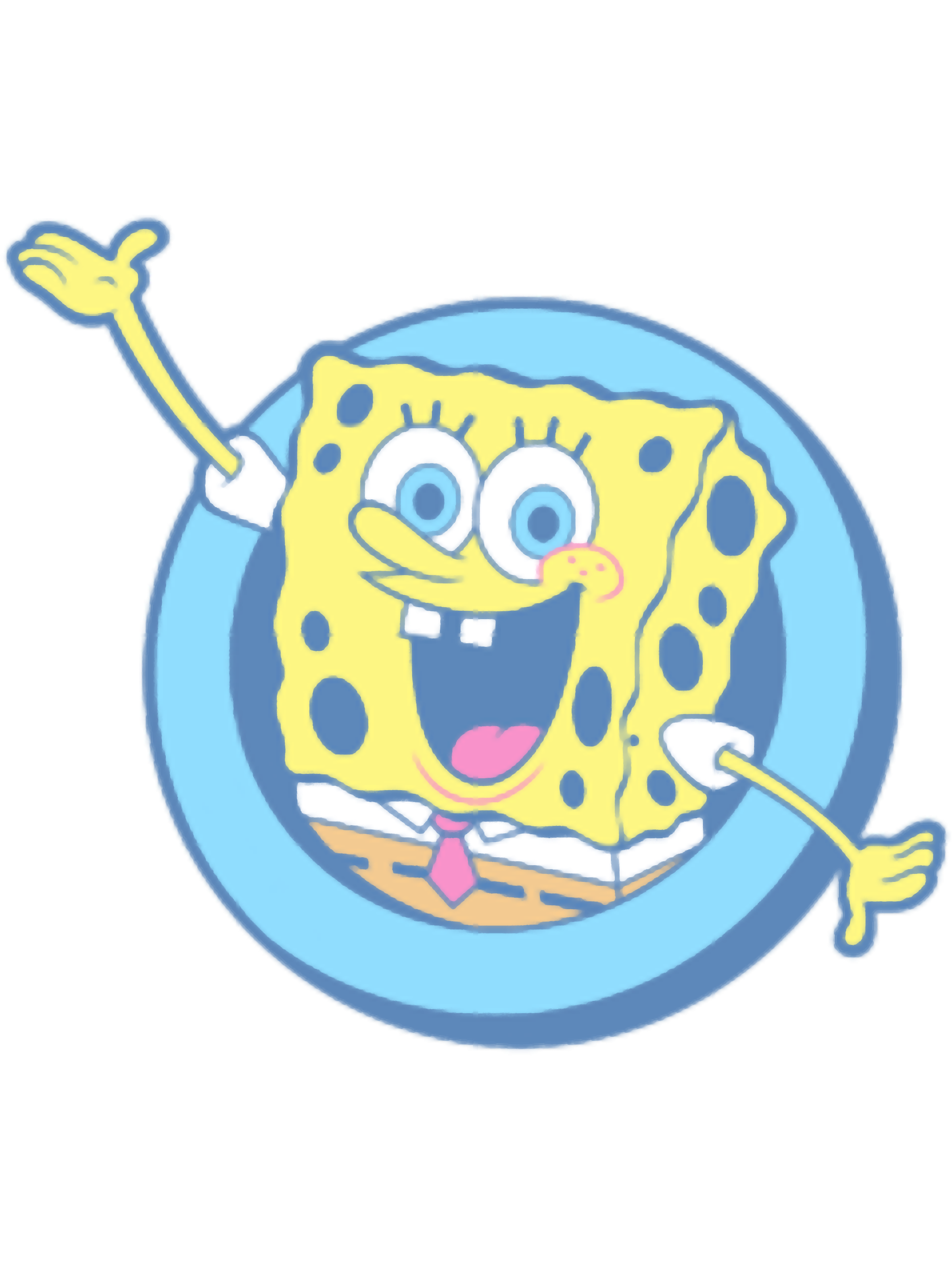 SpongeBob SquarePants Waving Circle Crest | Inspire Uplift