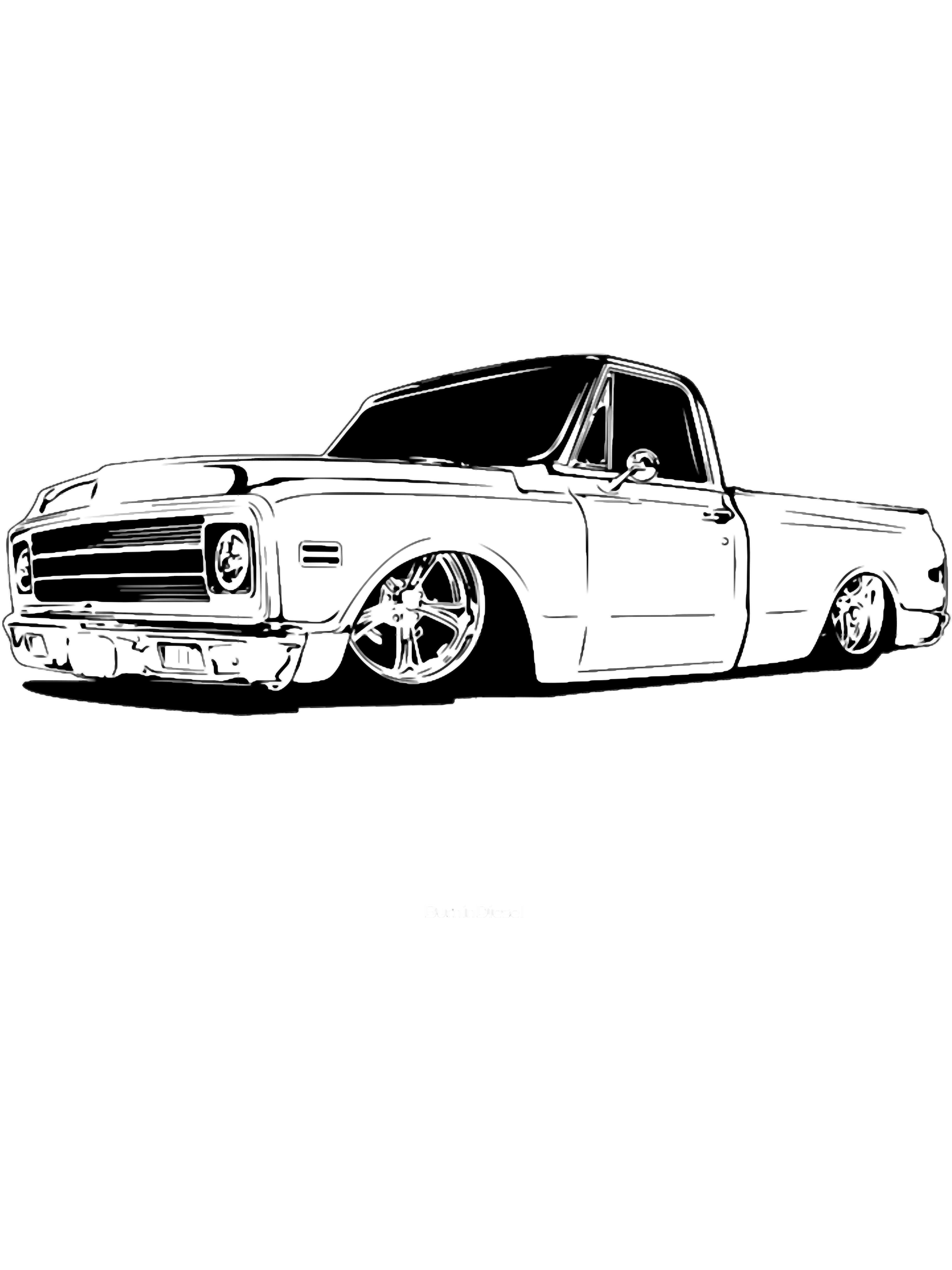 chevy truck outline svg - Inspire Uplift