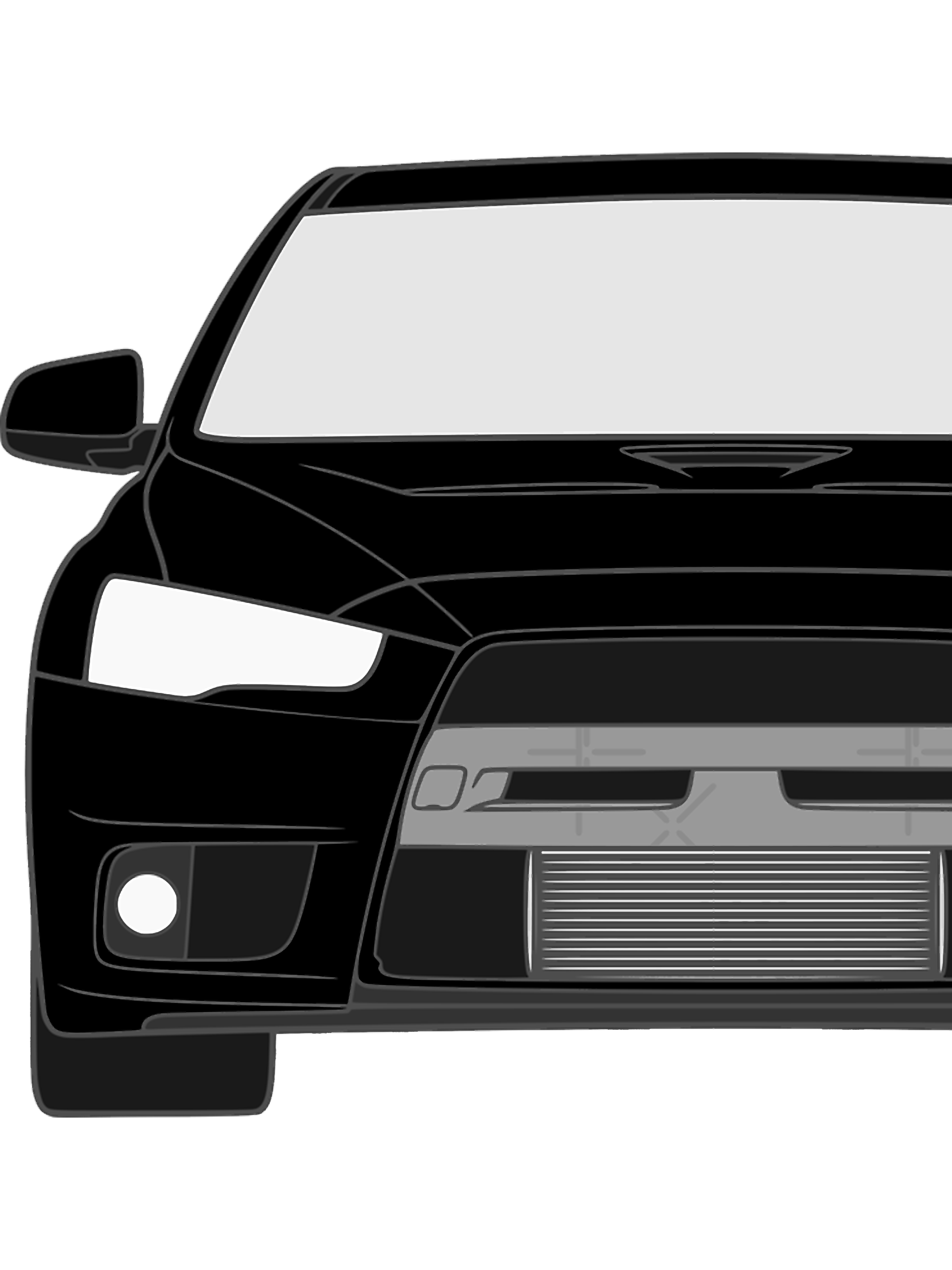 Mitsubishi Lancer EVO X black color | Inspire Uplift