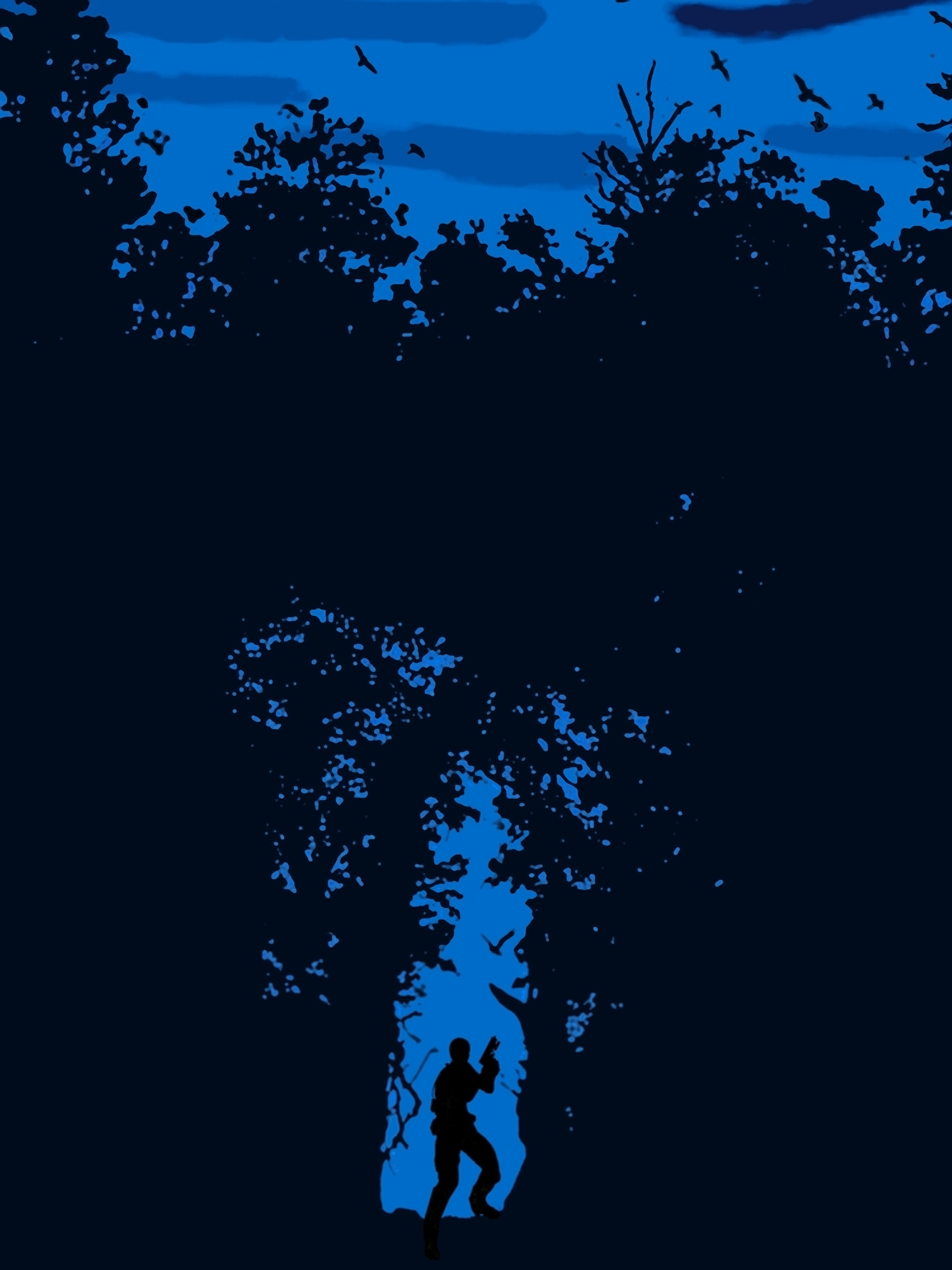 Resident Evil EU Cover Art Blue With Leon Graphic - Inspire Uplift