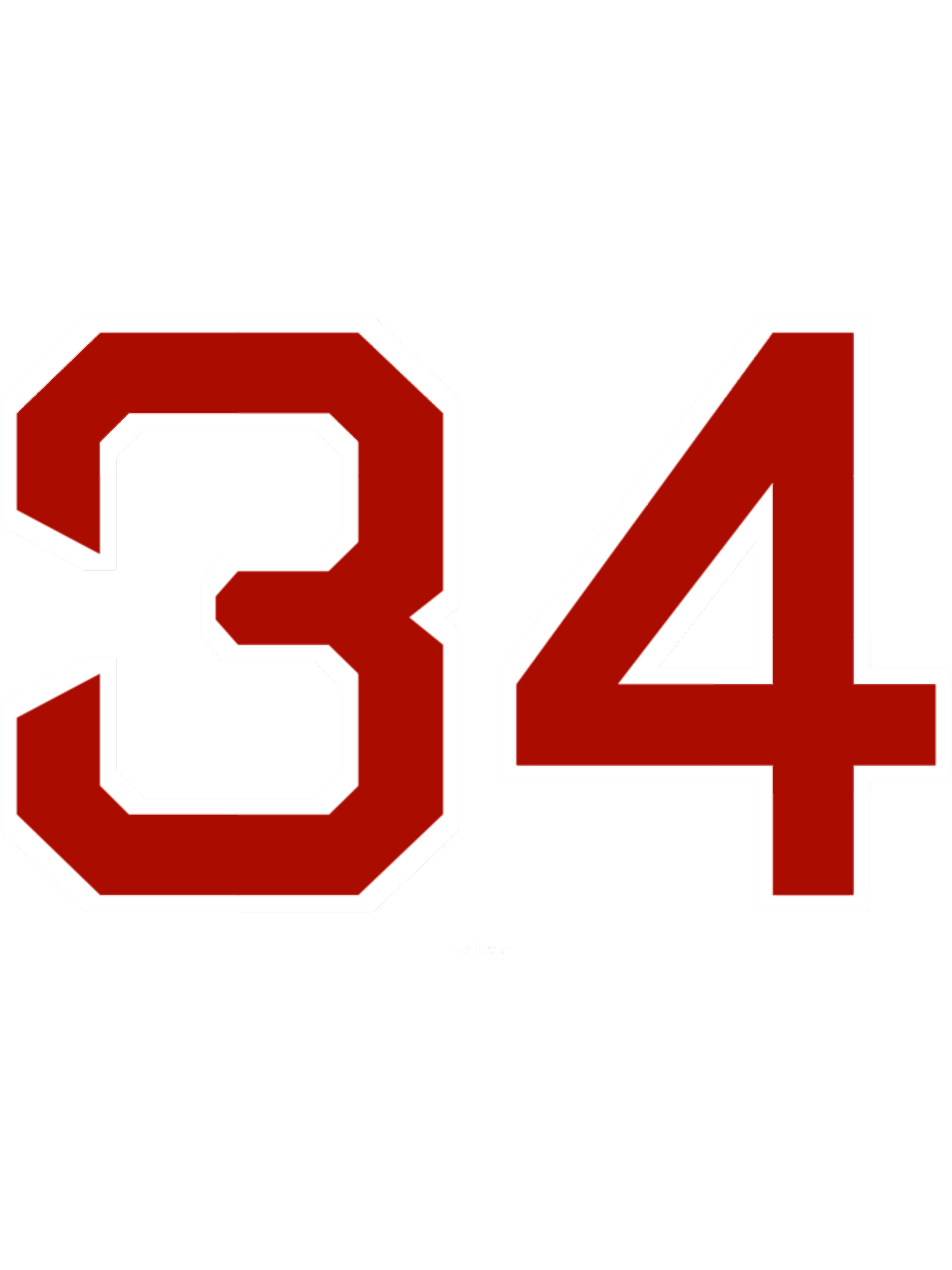 34 (White Outline)Retired | Inspire Uplift