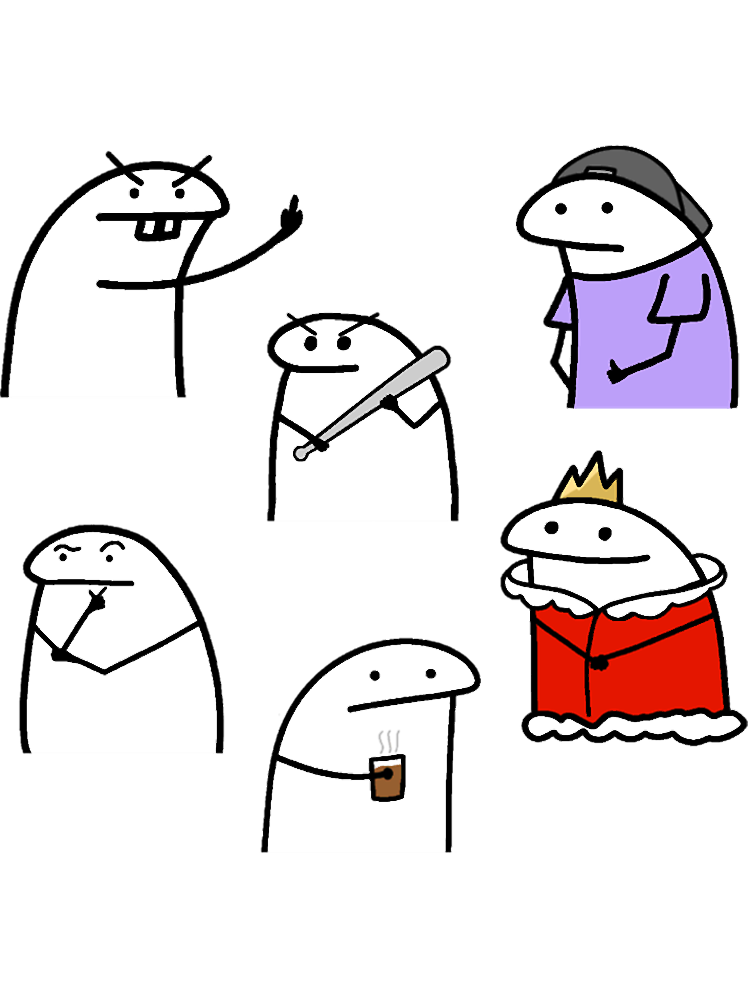 Flork meme character Long - Inspire Uplift