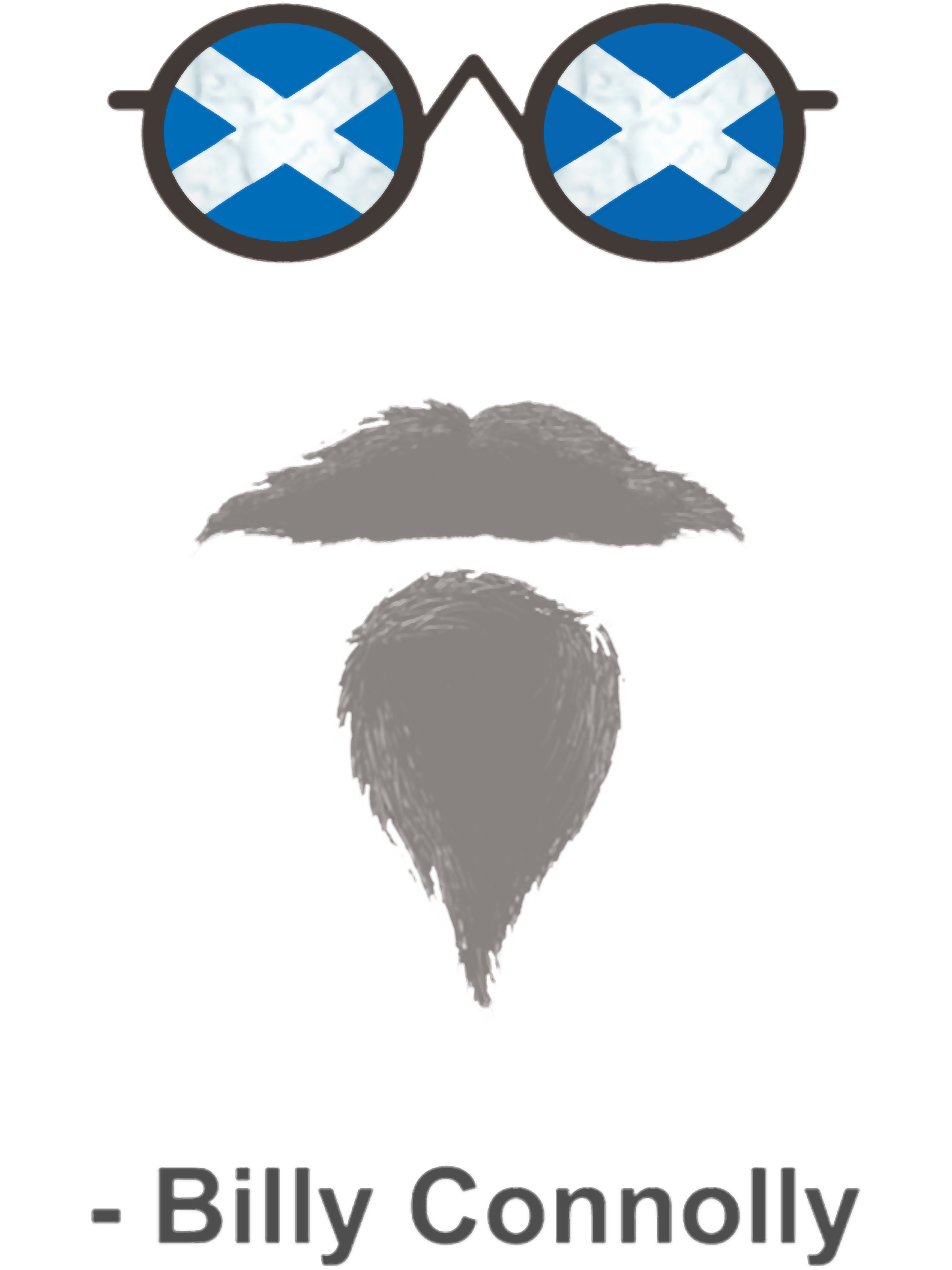 Billy Connolly glasses and beard design | Inspire Uplift