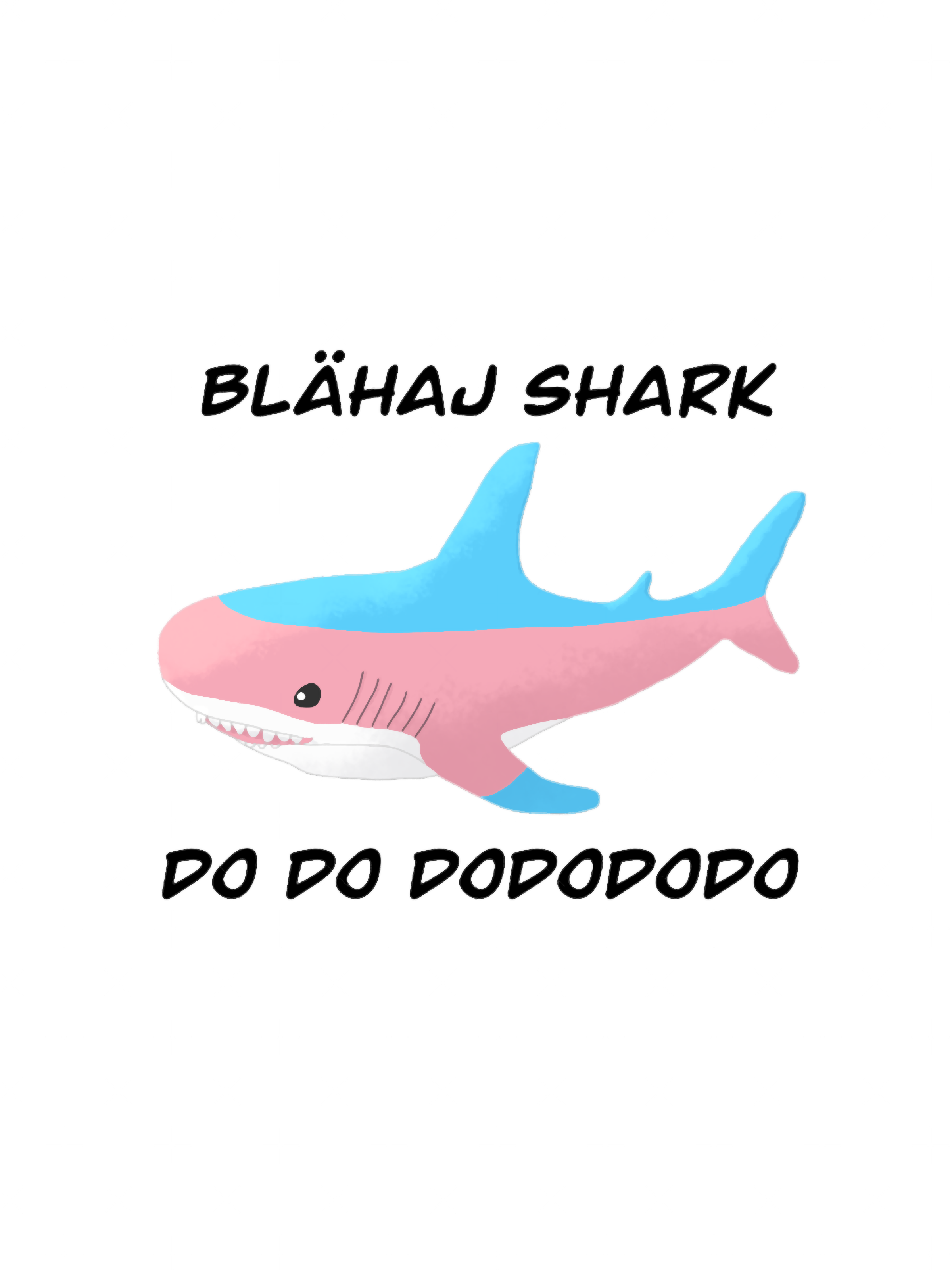 Purple Hearts olor schemeBaby Trans Shark (black text) | Inspire Uplift