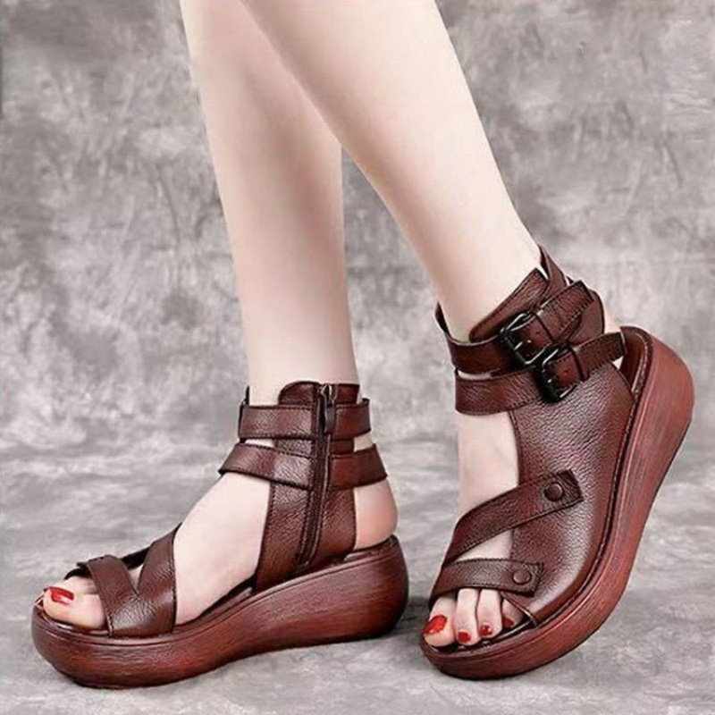 Strappy High Top Platform Sandals for Women | Inspire Uplift