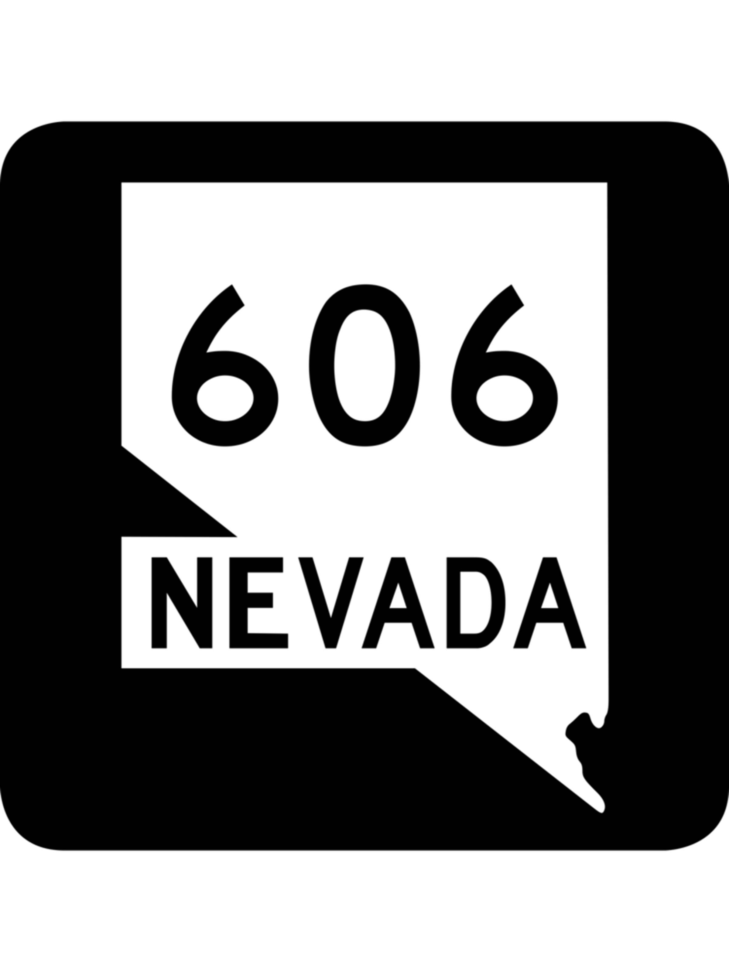 Nevada State Route SR 606 United States Highway Shield Sign | Inspire ...