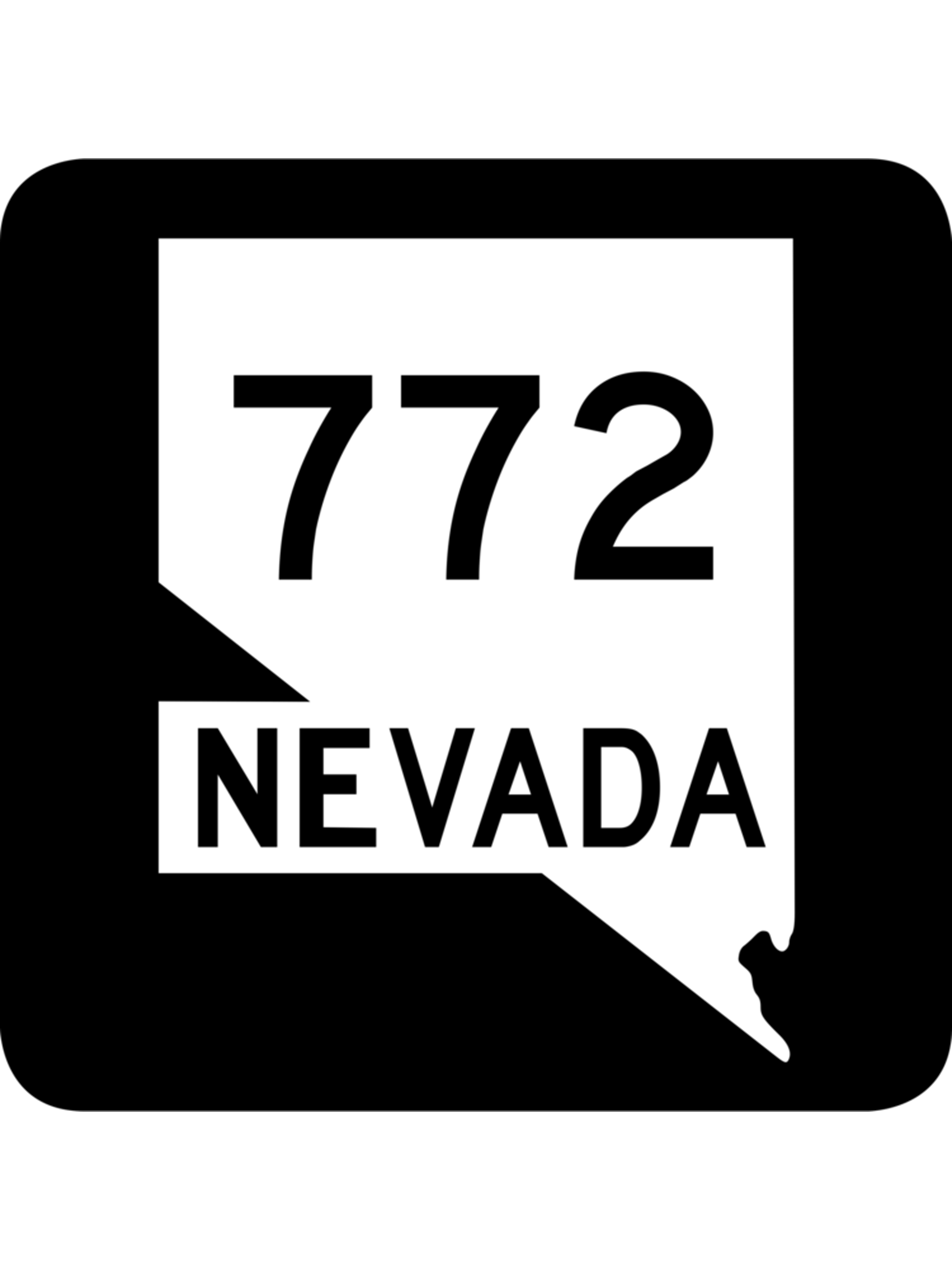 Nevada State Route SR 772 United States Highway Shield Sign | Inspire ...