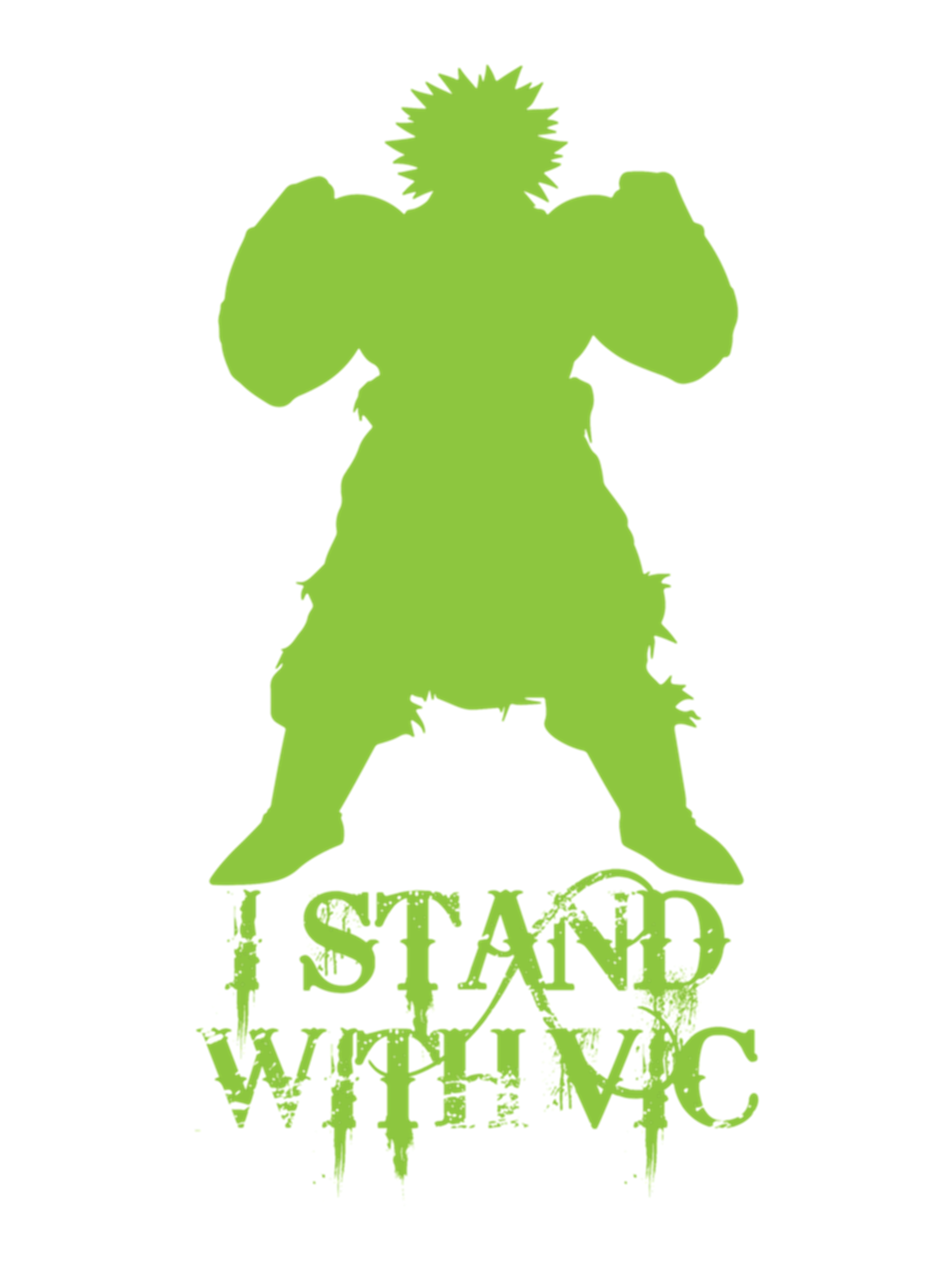 I Stand With Vic version 4 - Broly Silhouette istandwithvic | Inspire ...