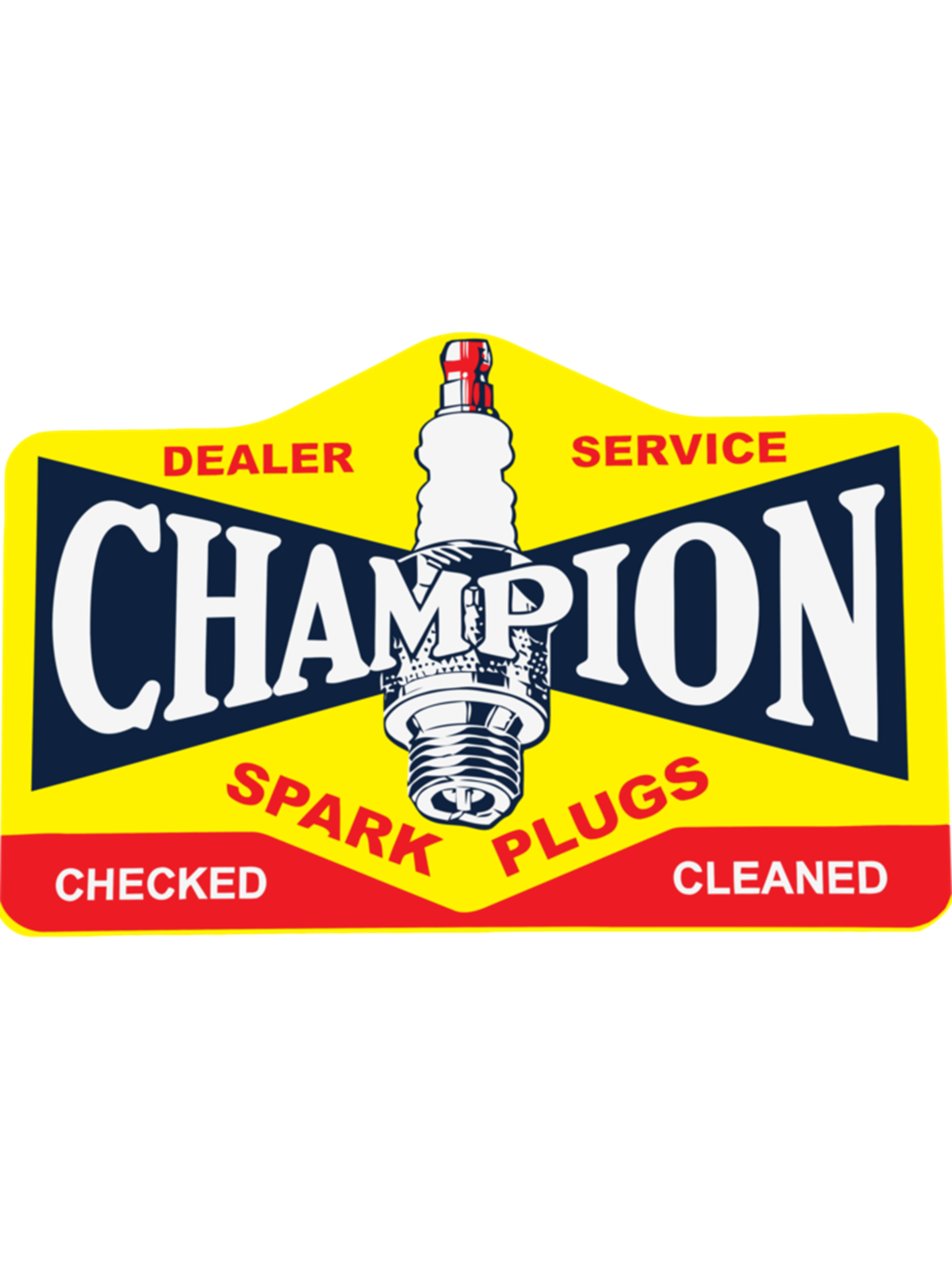 Champion Spark Plug Dealer Service Logo Repro | Inspire Uplift