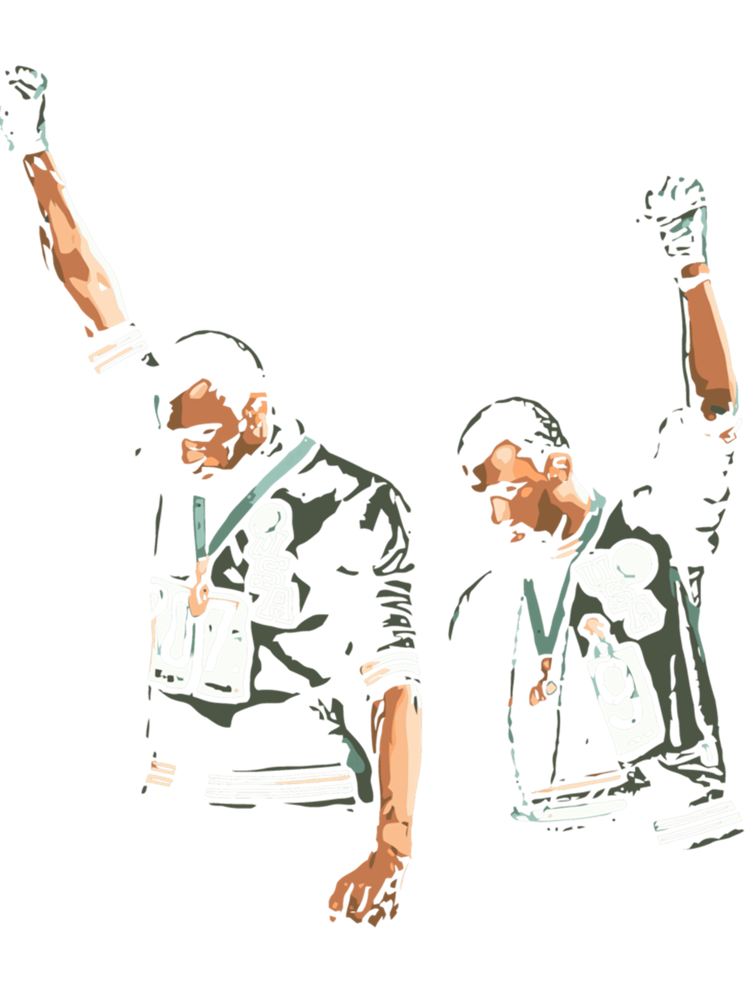 1968 Olympics Black Power Salute Illustration | Inspire Uplift