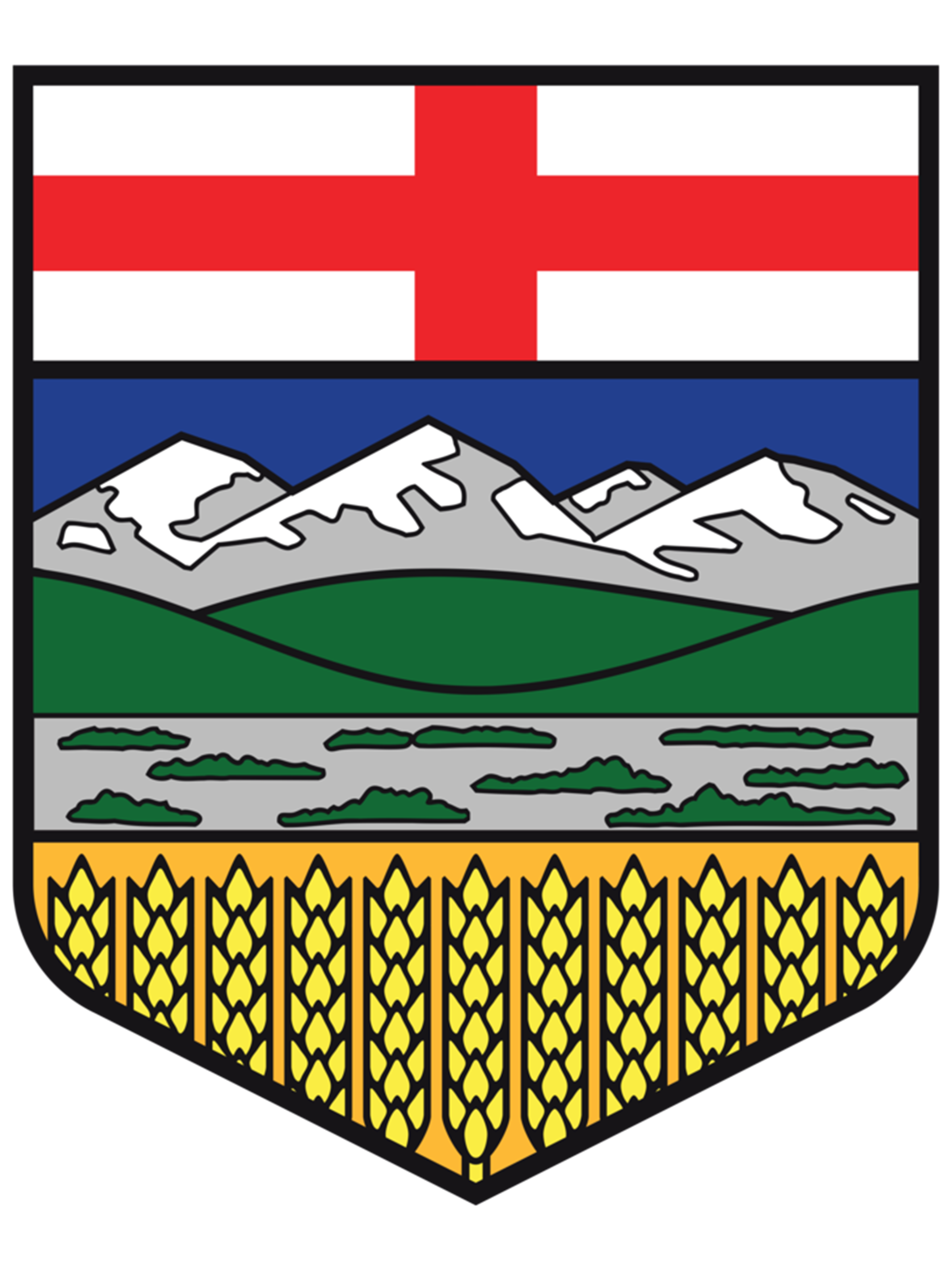 Alberta provincial flag with blue background Canada HD High | Inspire ...