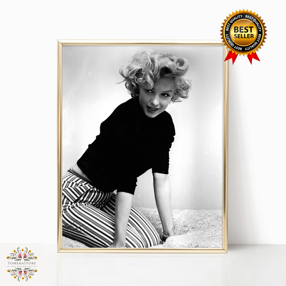 Marilyn Monroe Famous Movie Actress Print Black and White Re | Inspire ...