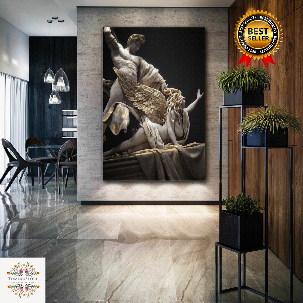 Medusa And Perseus Sculpture Canvas, Medusa's Dead by Perseu | Inspire ...