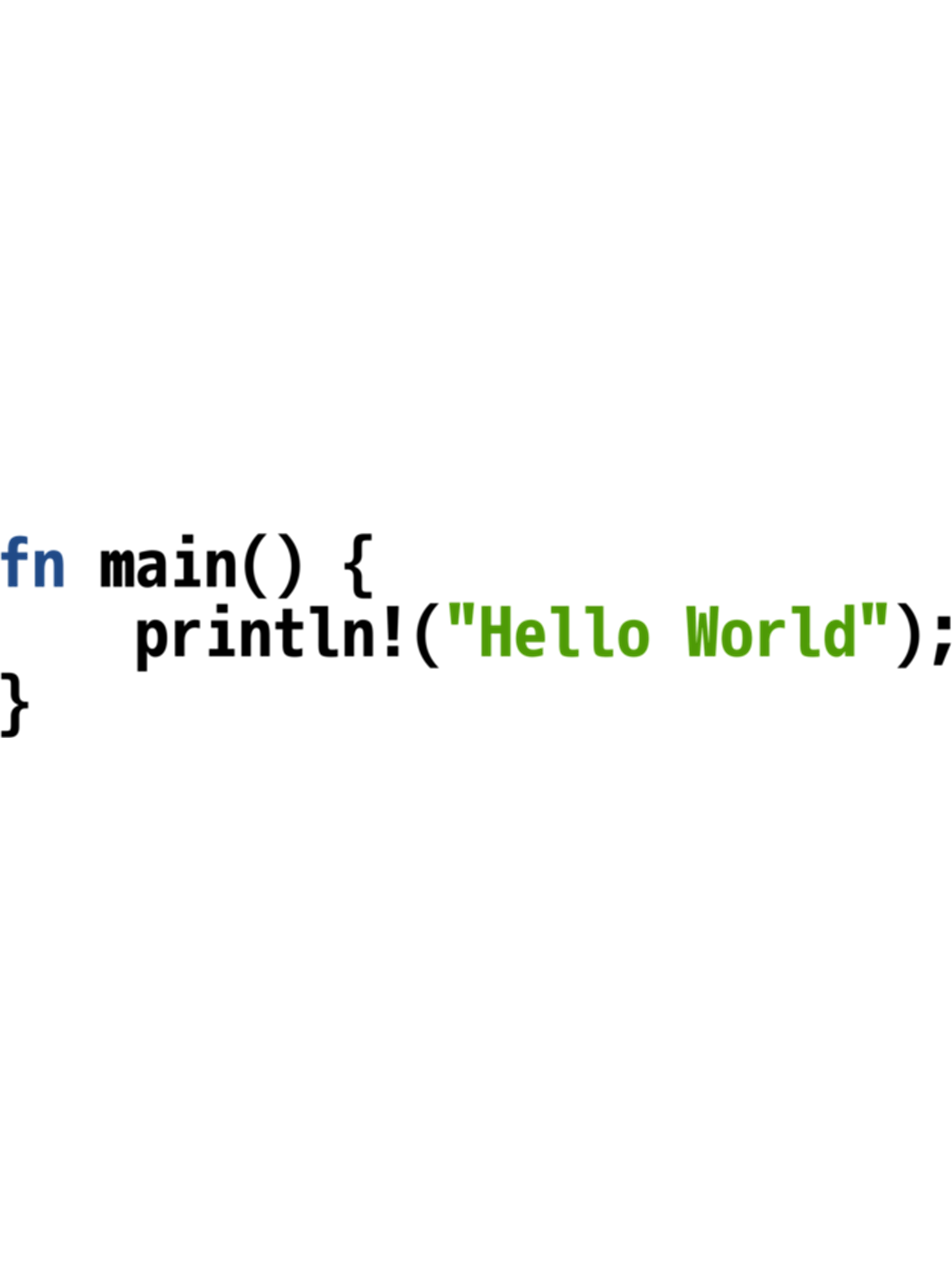 Hello World Rust Code Light Syntax Scheme Coder Design | Inspire Uplift