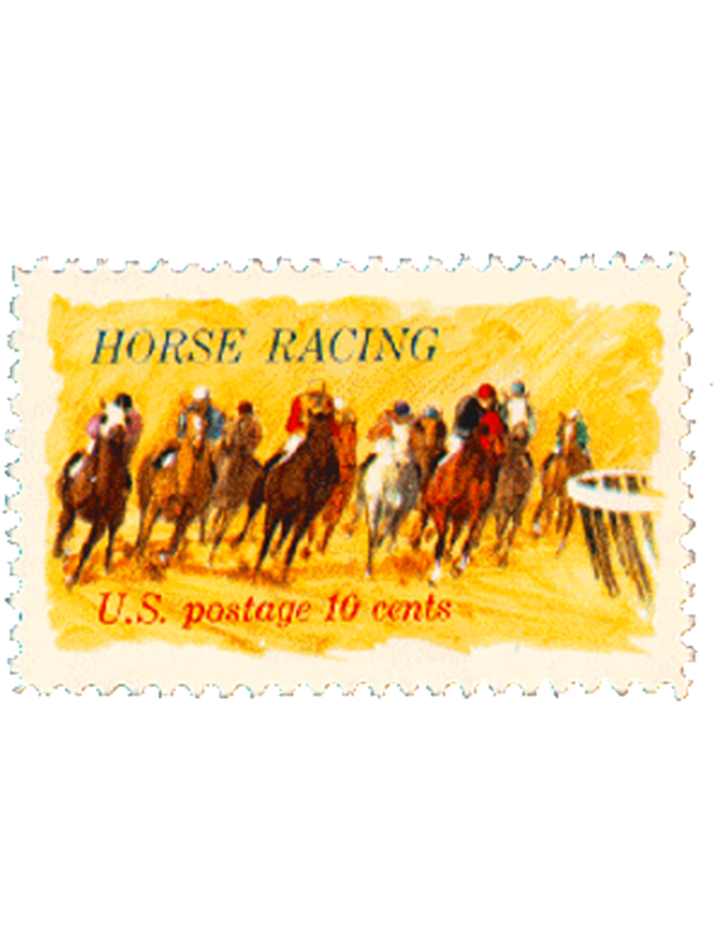Horse Racing U.S. Postage Stamp | Inspire Uplift