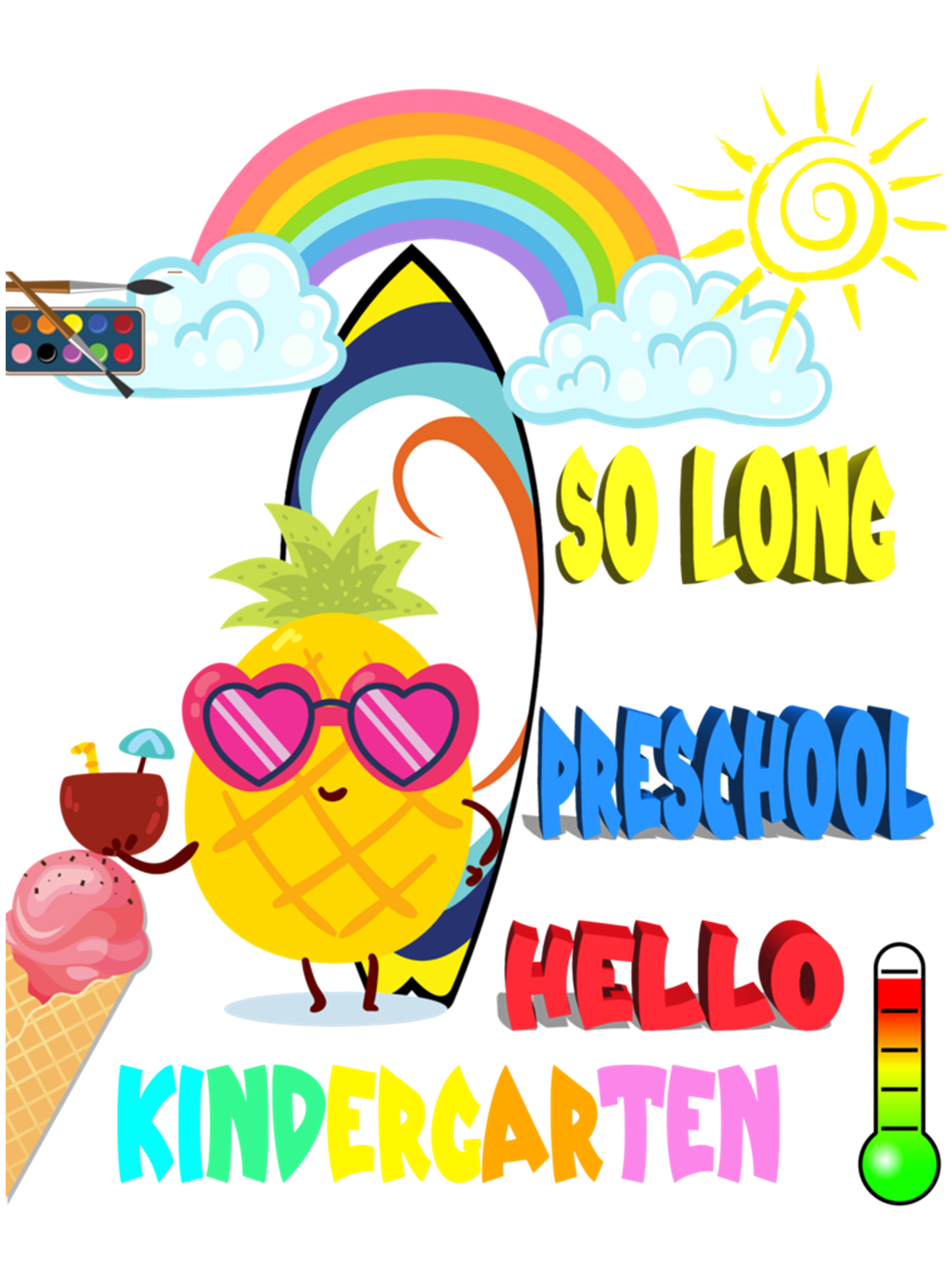 SO LONG PRESCHOOL HELLO KINDERGARTEN TEACHER STUDENT KIDS Pr | Inspire ...