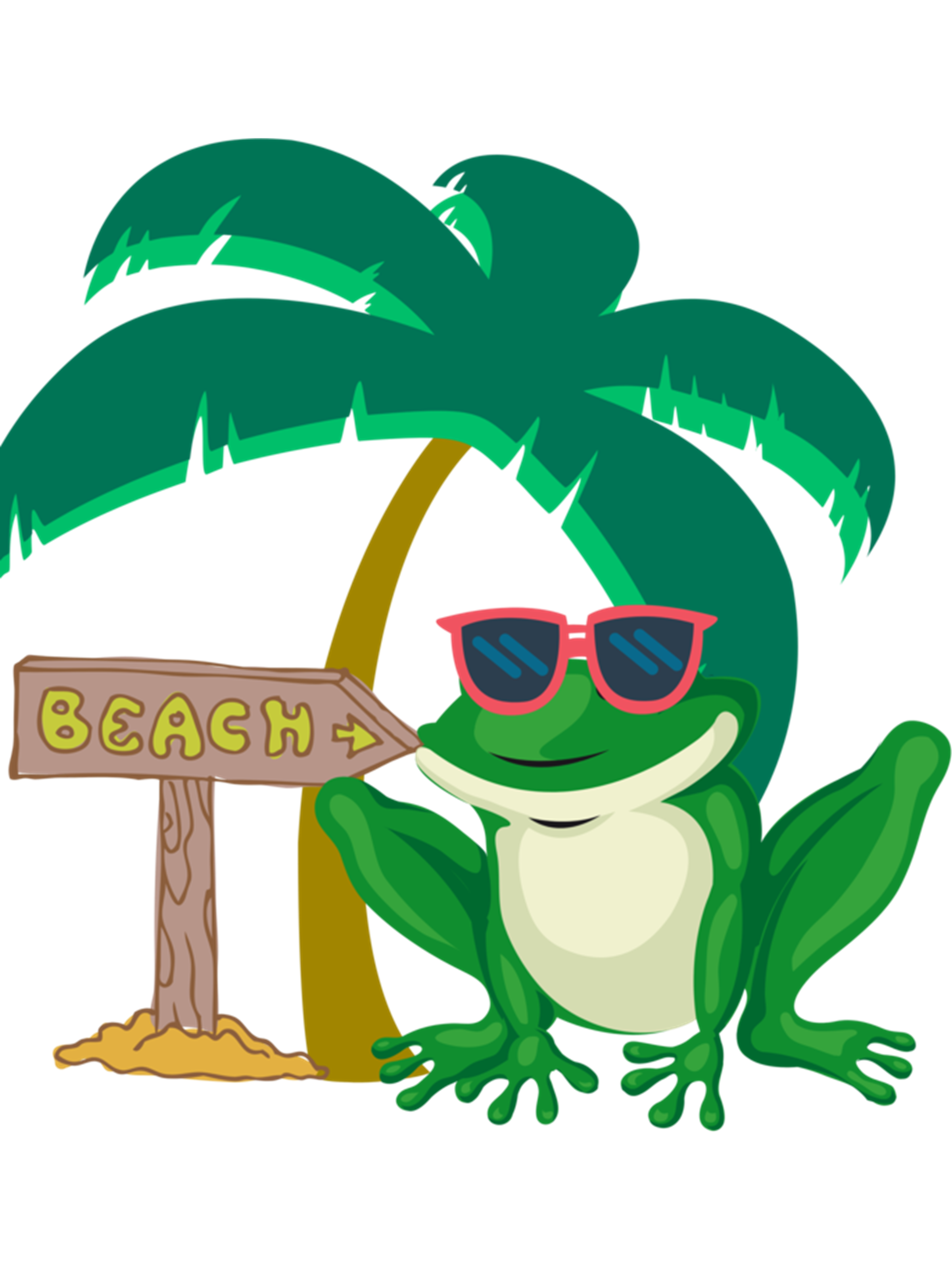 Frog At The Beach-Frog | Inspire Uplift