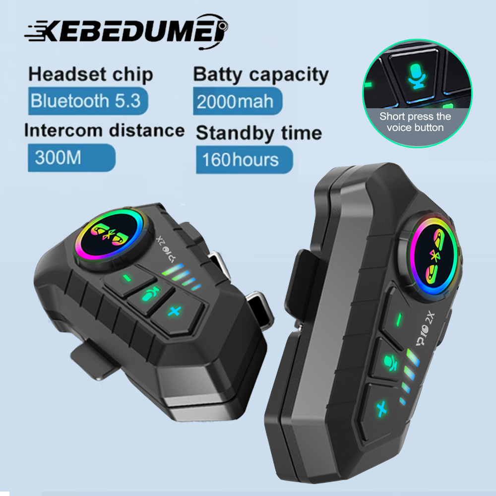 Motorcycle Helmet BT Intercom Headset 2 Riders Waterproof | Inspire Uplift