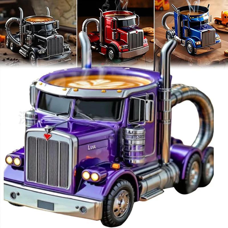 Durable Semi Truck Coffee Mug Handcrafted for Truck Lovers | Inspire Uplift