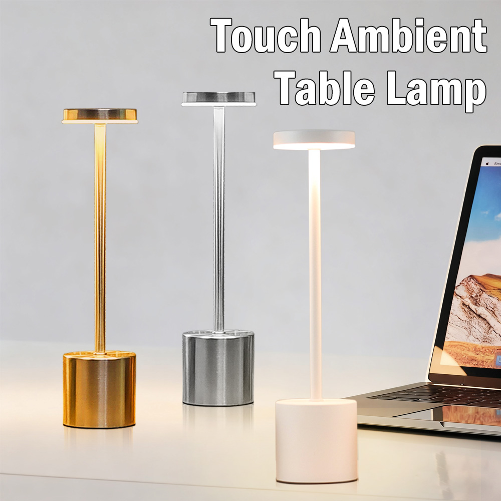 Touch Sensor USB Rechargeable 3-Color LED Table Lamp | Inspire Uplift