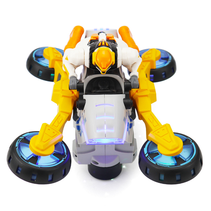 Electric Stunt Motorcycle Toy for Kids, Rotating Lights, Mus | Inspire ...