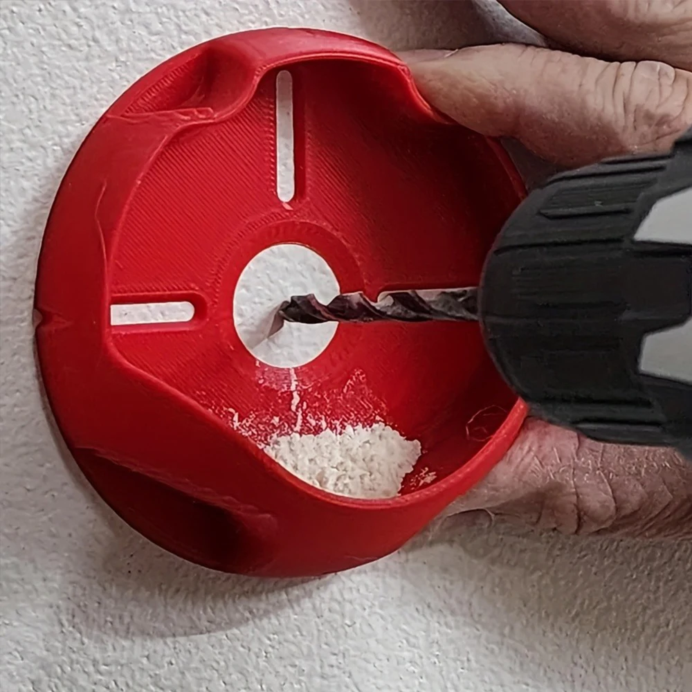 Drill Dust Collector, Red Dust Bowl, Multifunctional Tool | Inspire Uplift
