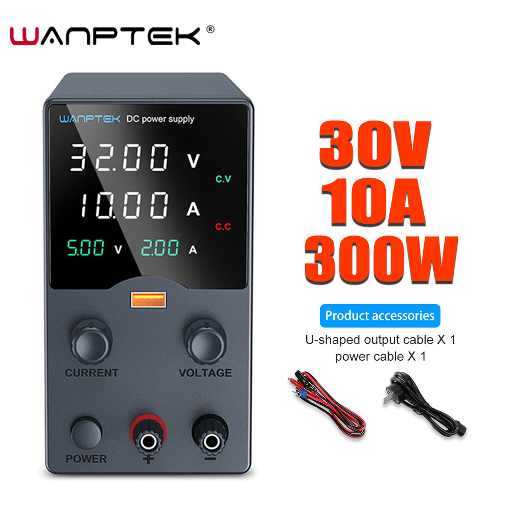 Wanptek DC Power Supply 30V 10A, Adjustable Lab Power Supply | Inspire ...