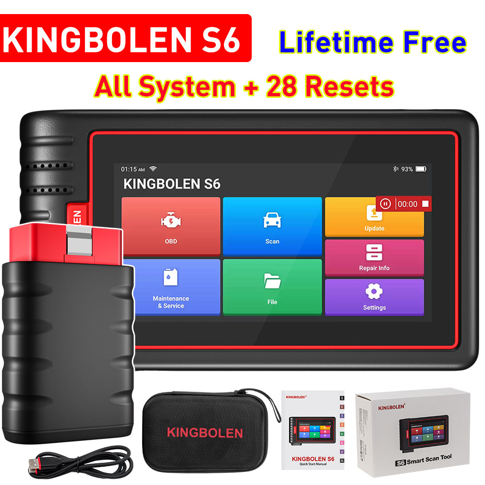 Newest KINGBOLEN S6 CAN FD OBD Scanner, Bluetooth, 28 Resets | Inspire ...