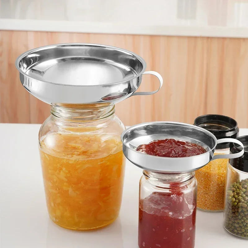 Wide Mouth Stainless Steel Funnel for Jars, Jam, Oil Leak | Inspire Uplift