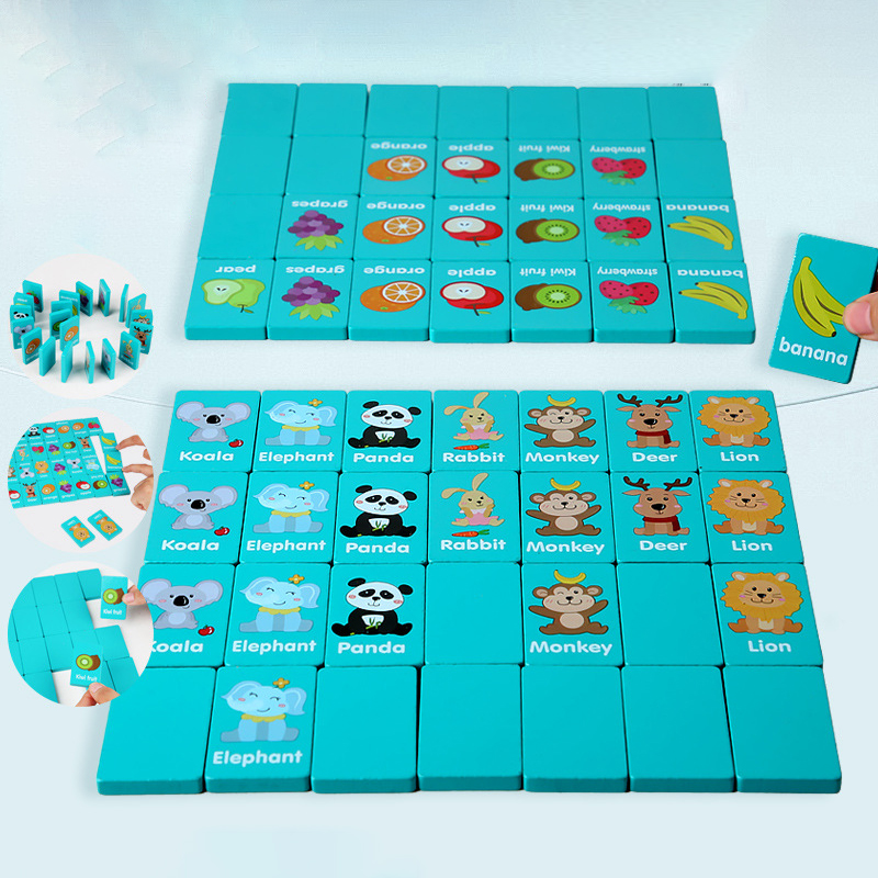 Wooden Animal Memory Matching Game Fun Educational | Inspire Uplift