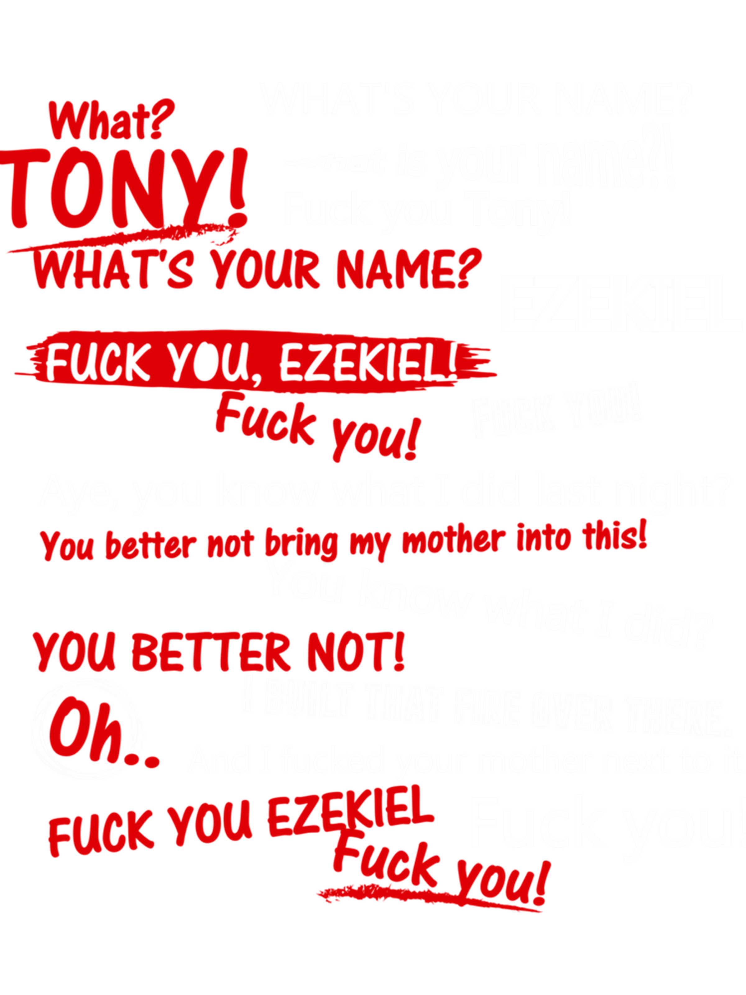 Funny Conversation between TONY and EZEKIEL, Fack you tony | Inspire Uplift