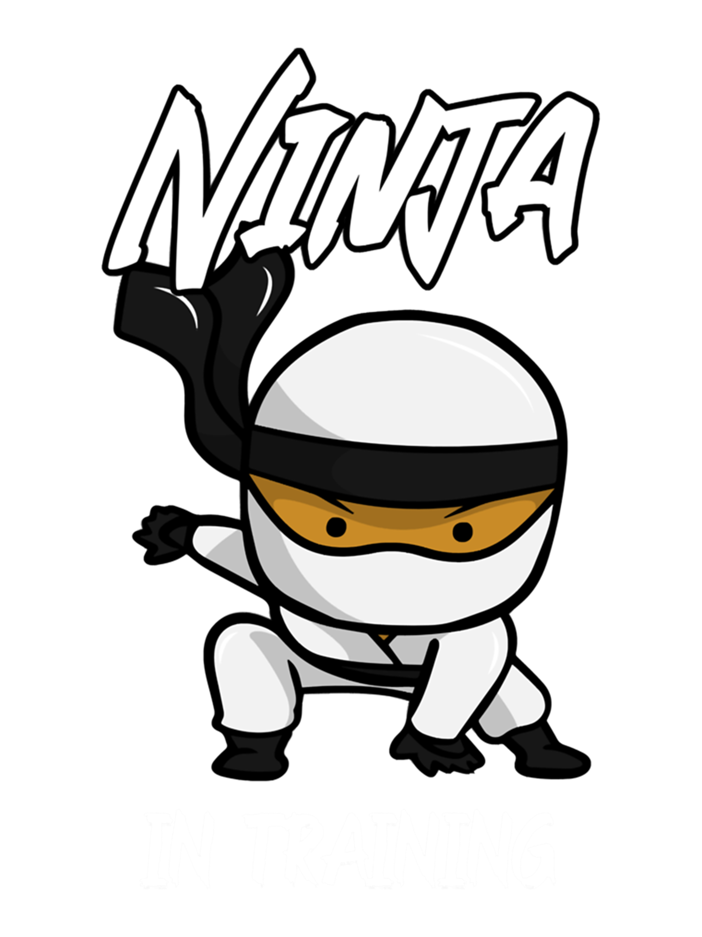 Cute Ninja White in Training - Inspire Uplift
