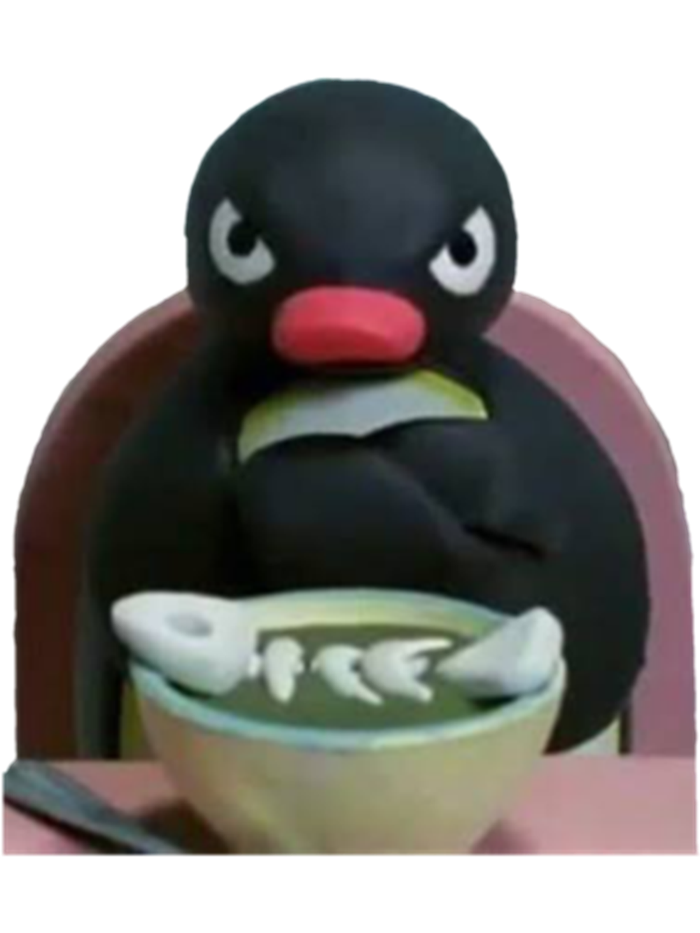 Angry Pingu Fish Bowl | Inspire Uplift